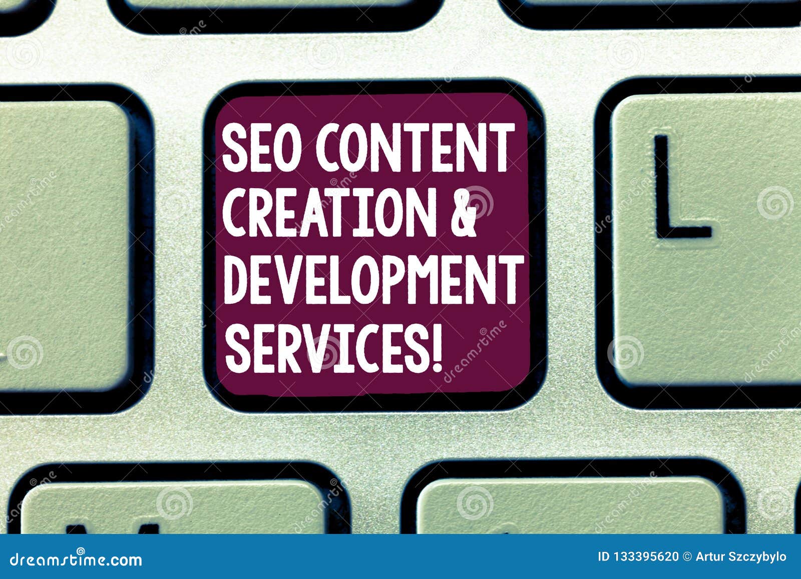 Text Sign Showing Seo Content Creation and Development Services ...
