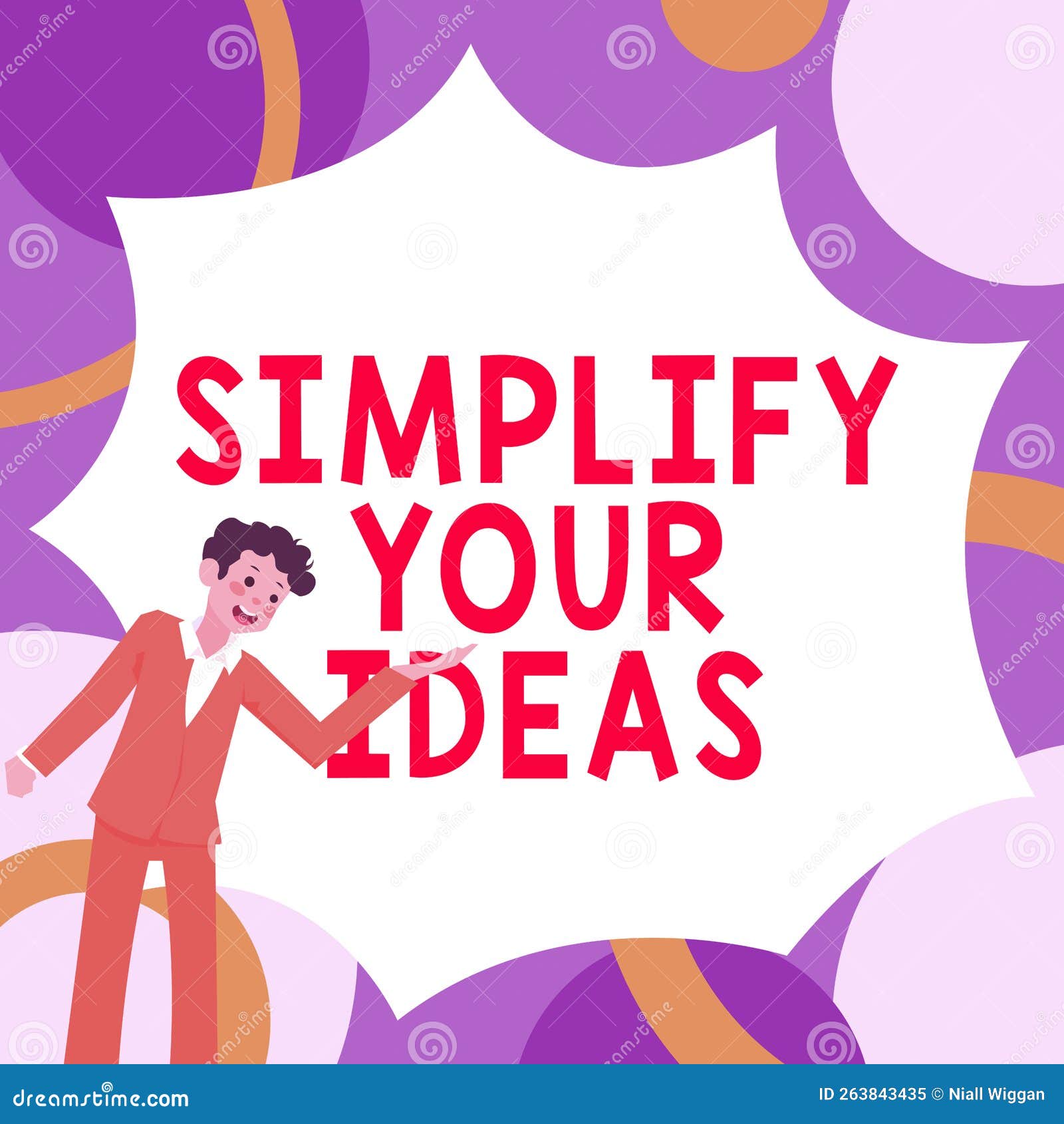 Conceptual Caption Simplify Your Ideas. Business Showcase Make Simple ...