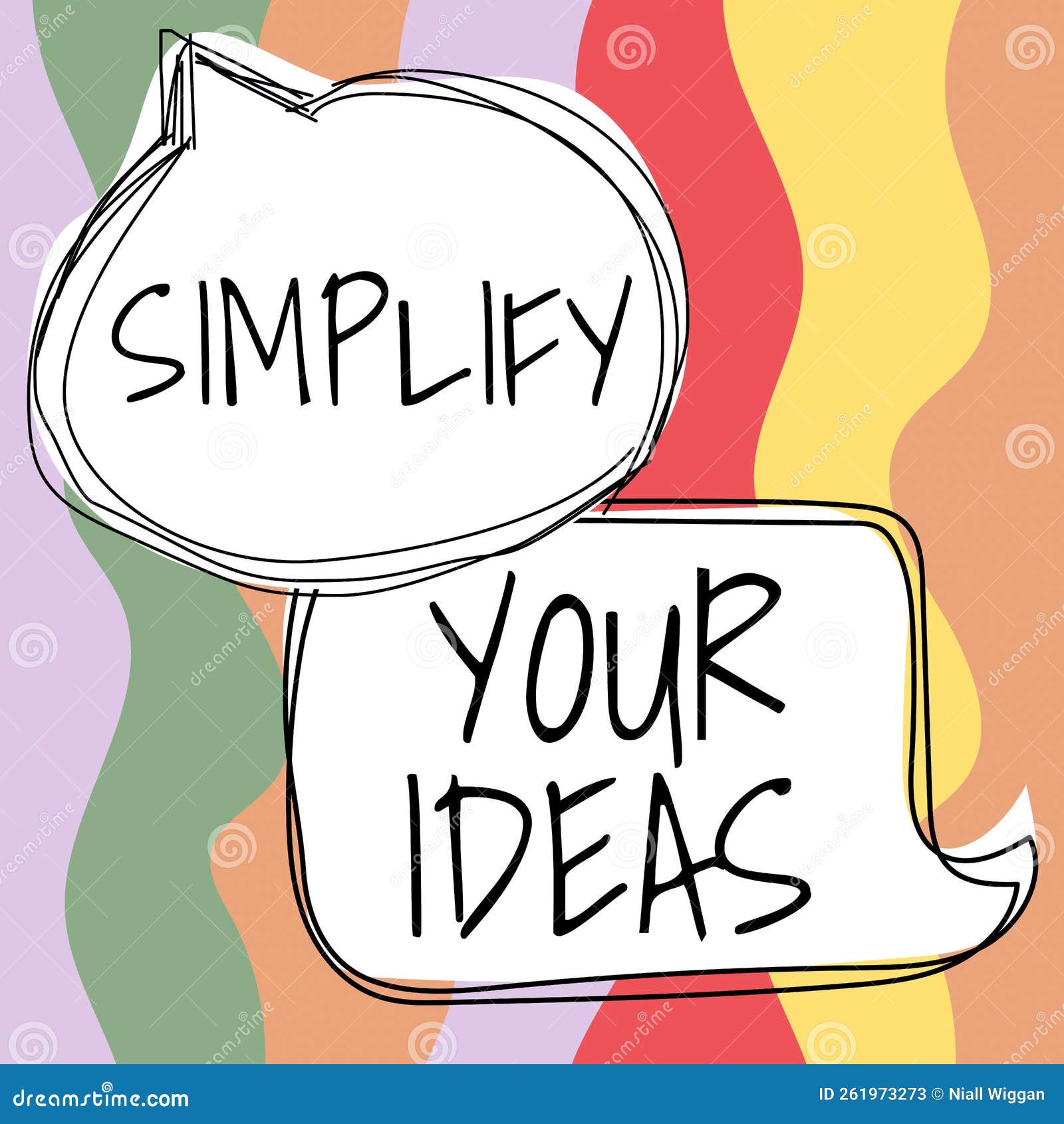 Text Sign Showing Simplify Your Ideas. Business Showcase Make Simple or ...