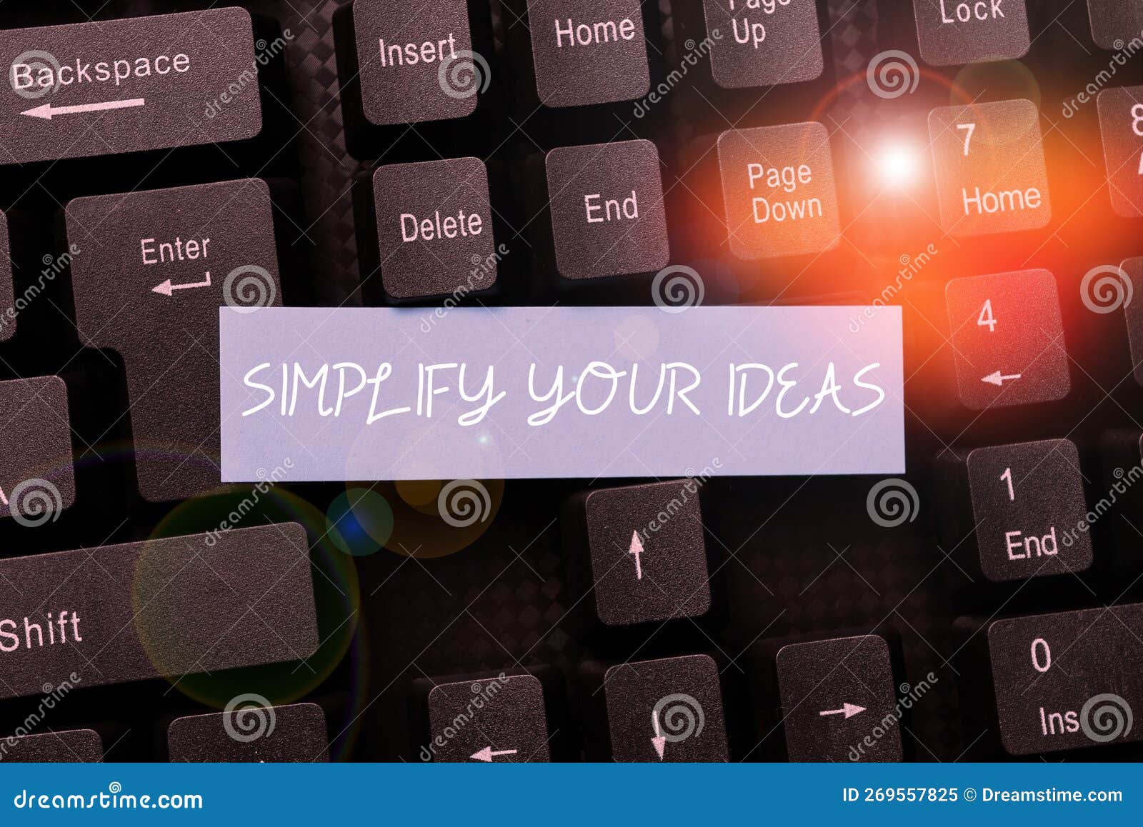 Text Sign Showing Simplify Your Ideas. Word Written on Make Simple or ...