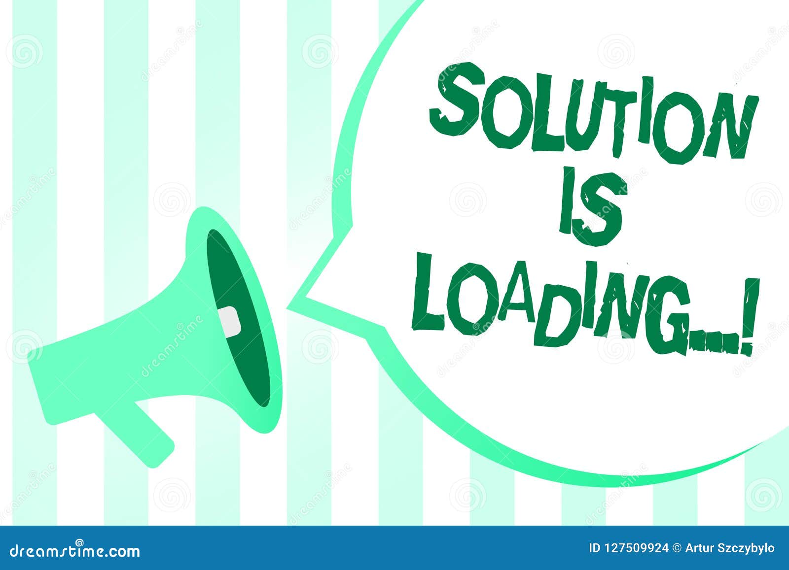 Text Sign Showing Solution is Loading... Stock Illustration ...
