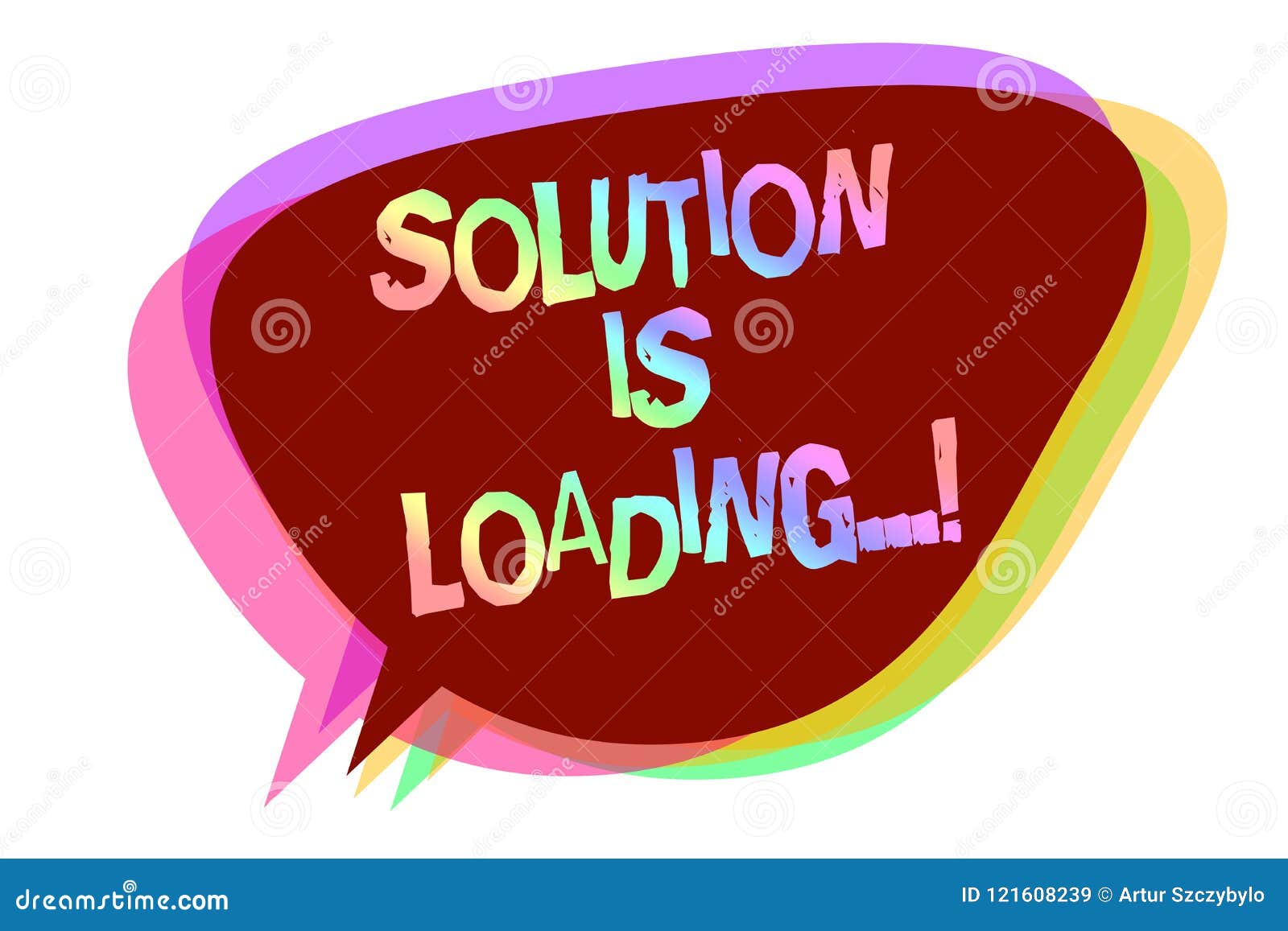 Text Sign Showing Solution is Loading... Stock Illustration ...