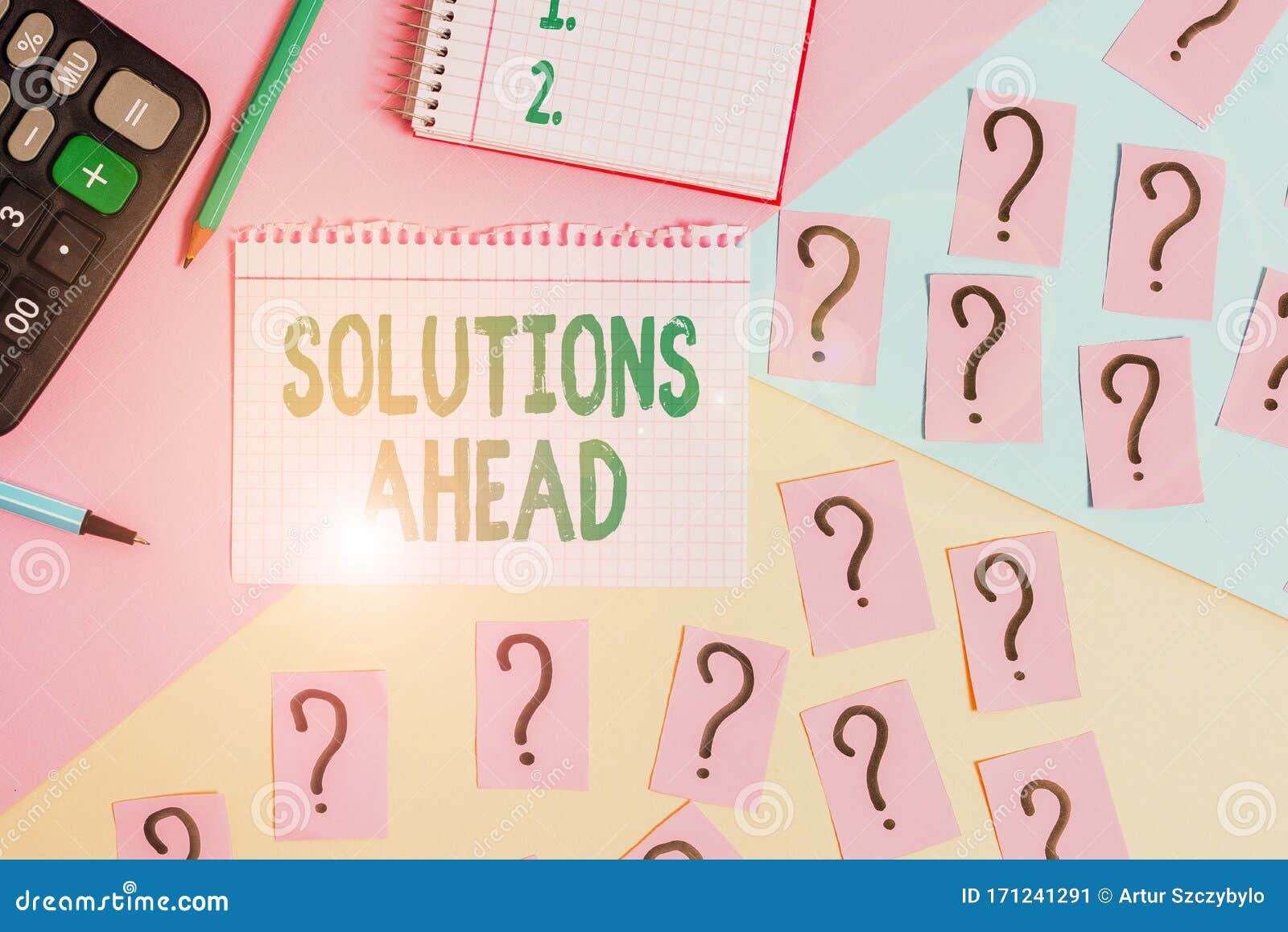 Text Sign Showing Solutions Ahead. Conceptual Photo in Advance Action ...