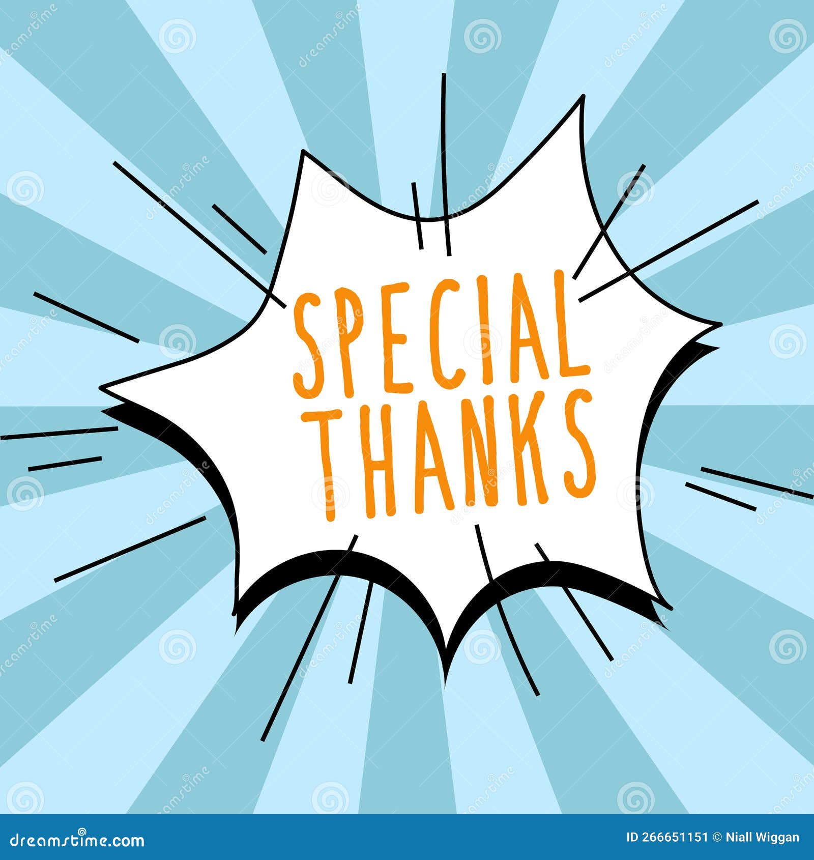 Text Caption Presenting Special Thanks. Business Idea Expression of ...