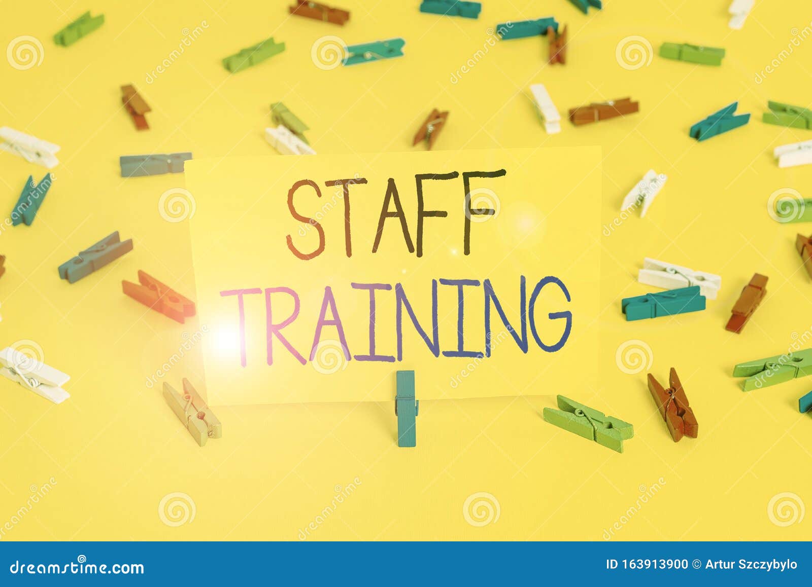 Text Sign Showing Staff Training. Conceptual Photo Program that Helps ...