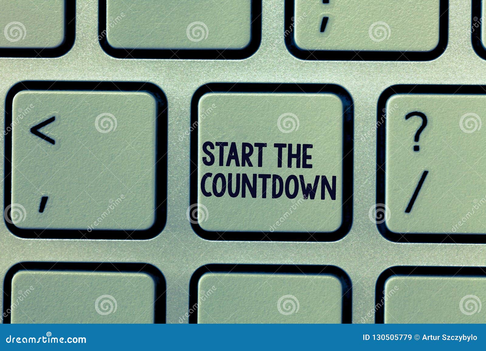 Text Sign Showing Start the Countdown. Conceptual Photo Sequence of ...