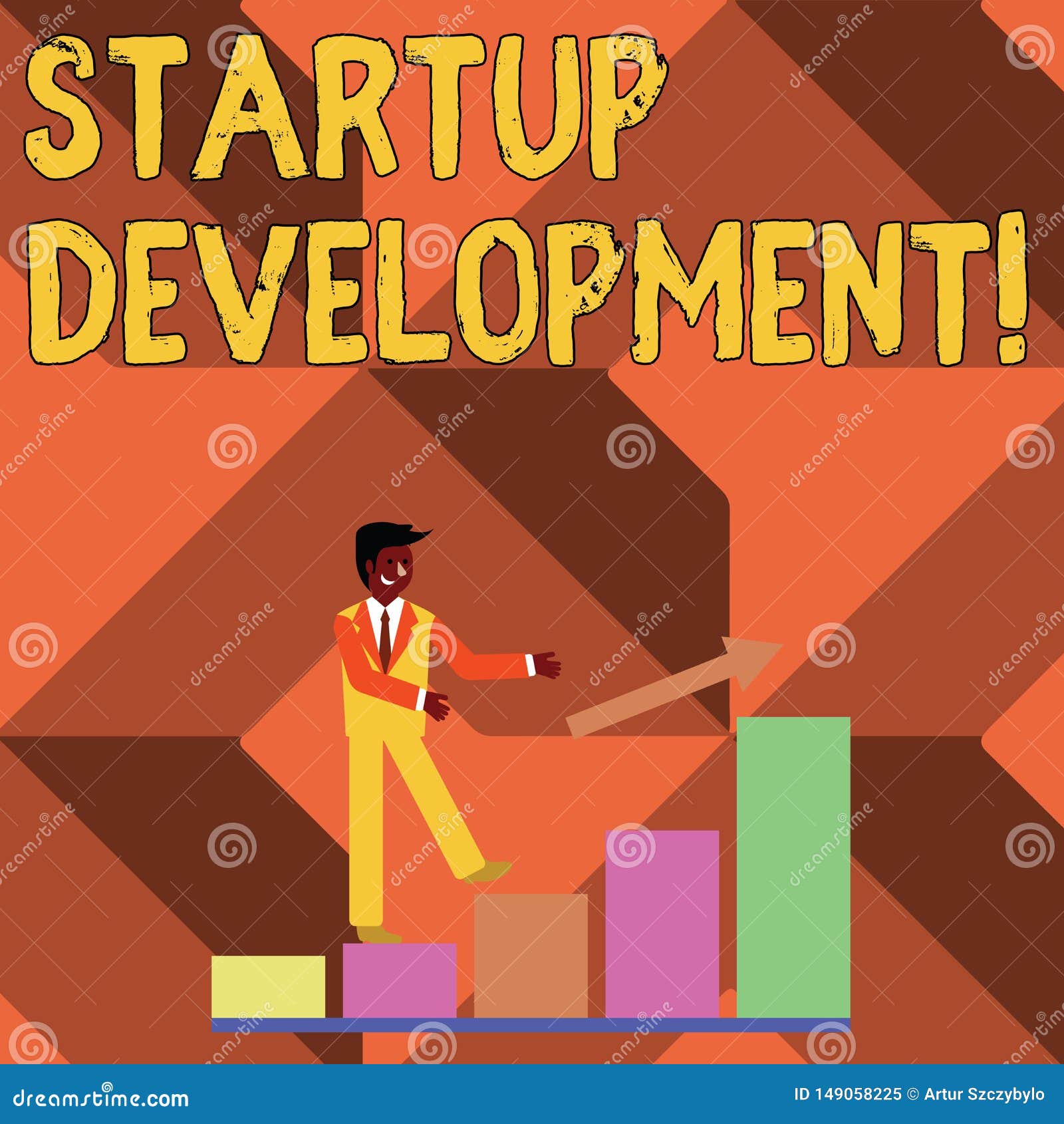 Text Sign Showing Startup Development. Conceptual Photo Efficiently ...