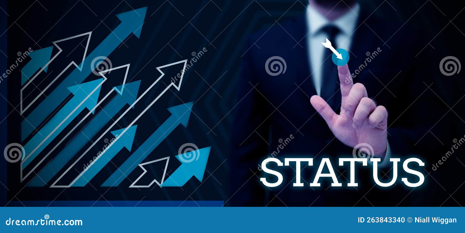 Text Sign Showing Status. Concept Meaning Situation at a Particular ...