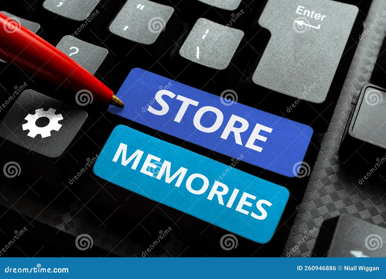 Text Sign Showing Store Memories. Concept Meaning a Process of ...