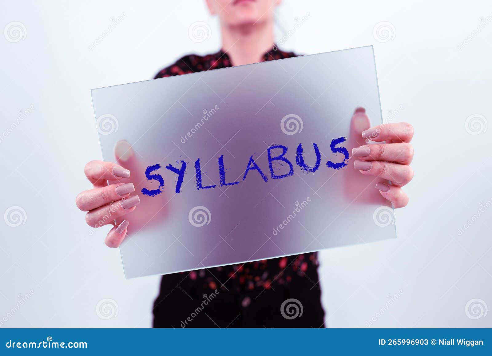 Text Sign Showing Syllabus. Word for a Summary Outline of a Discourse ...