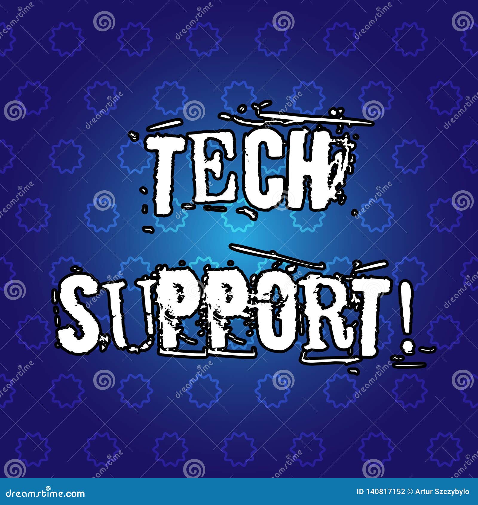 Text Sign Showing Tech Support. Conceptual Photo Help Given by ...