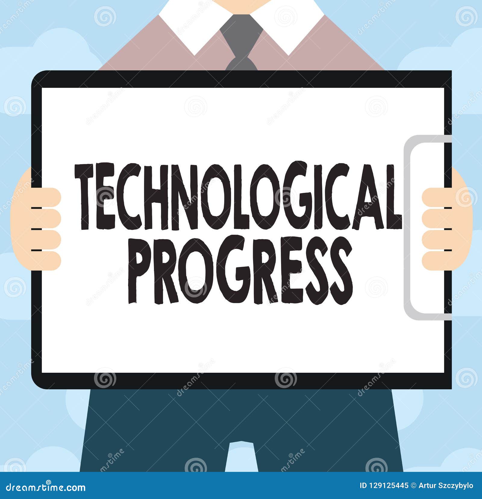 Text Sign Showing Technological Progress. Conceptual Photo Overall ...