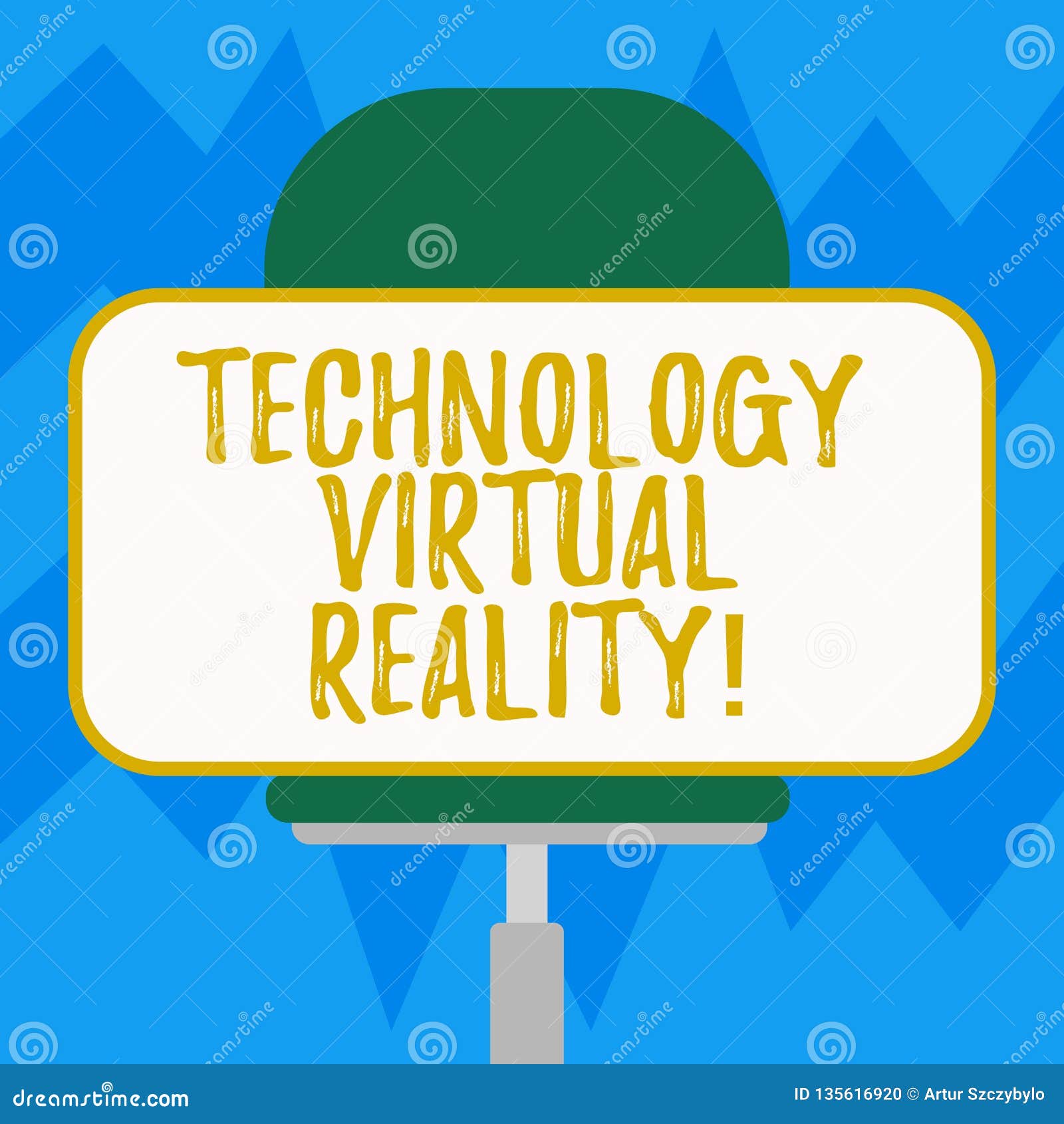 Text Sign Showing Technology Virtual Reality. Conceptual Photo ...