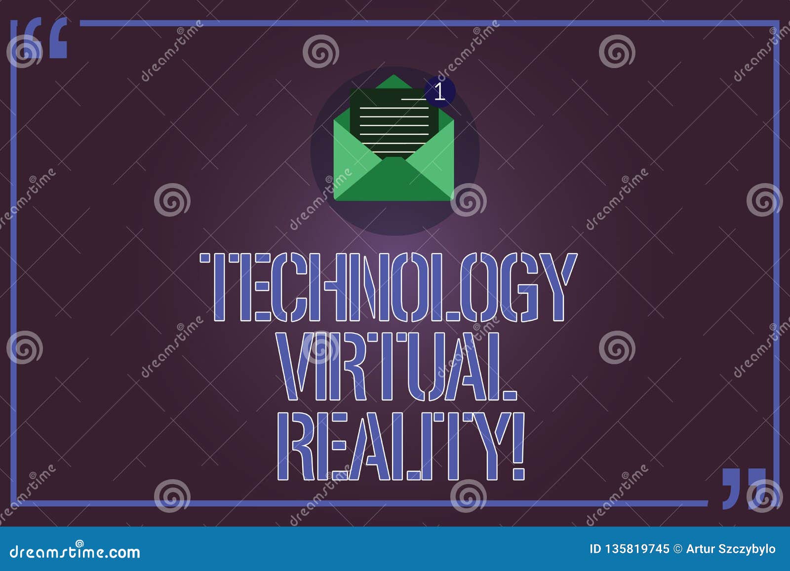 Text Sign Showing Technology Virtual Reality. Conceptual Photo ...