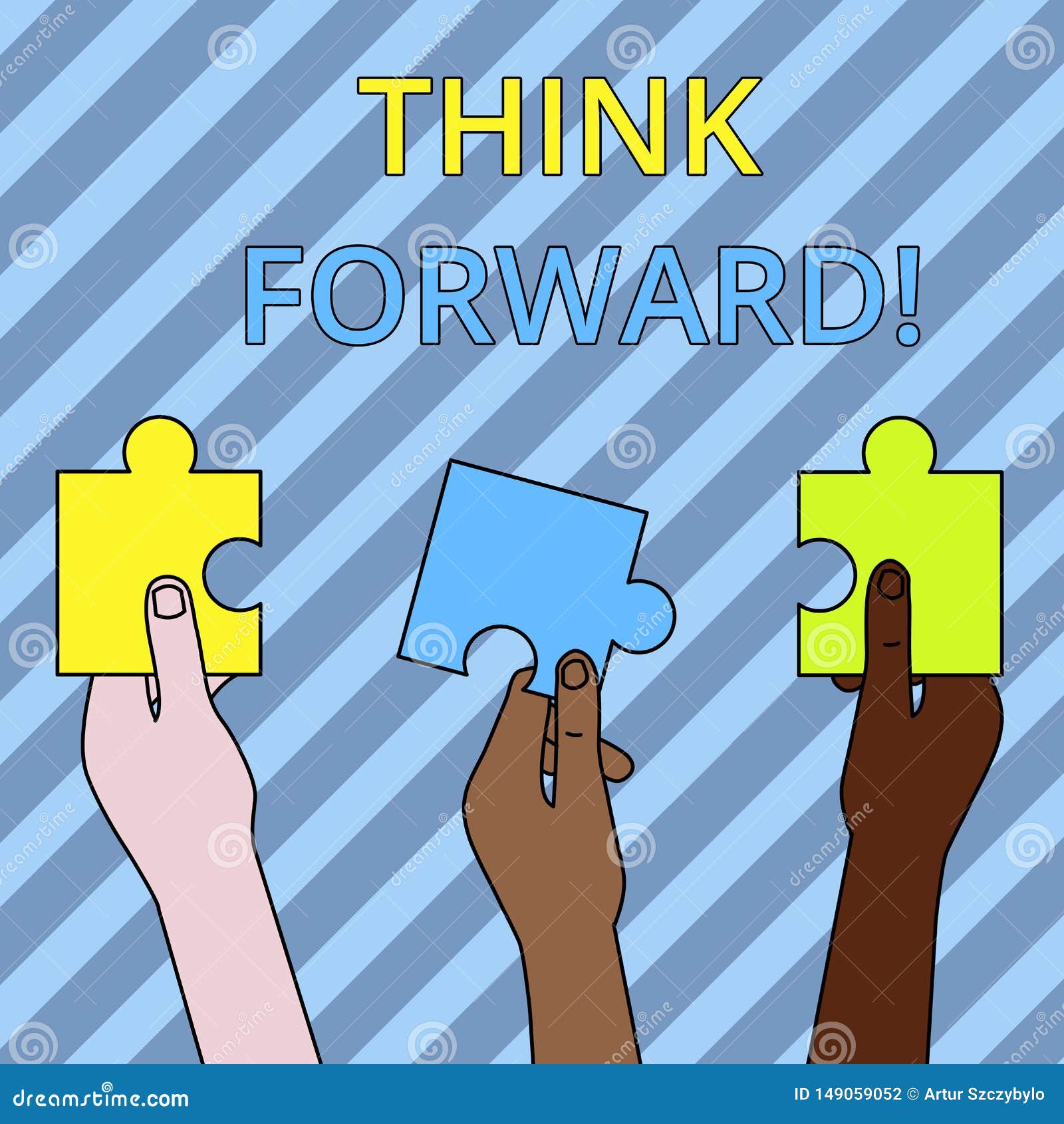 Text Sign Showing Think Forward. Conceptual Photo the Act of Thinking ...