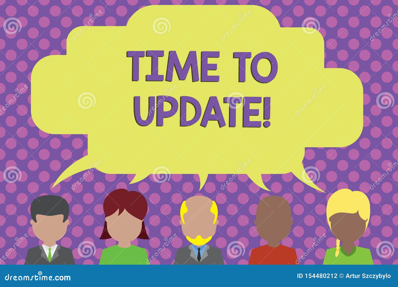 Text Sign Showing Time To Update. Conceptual Photo Act Updating ...