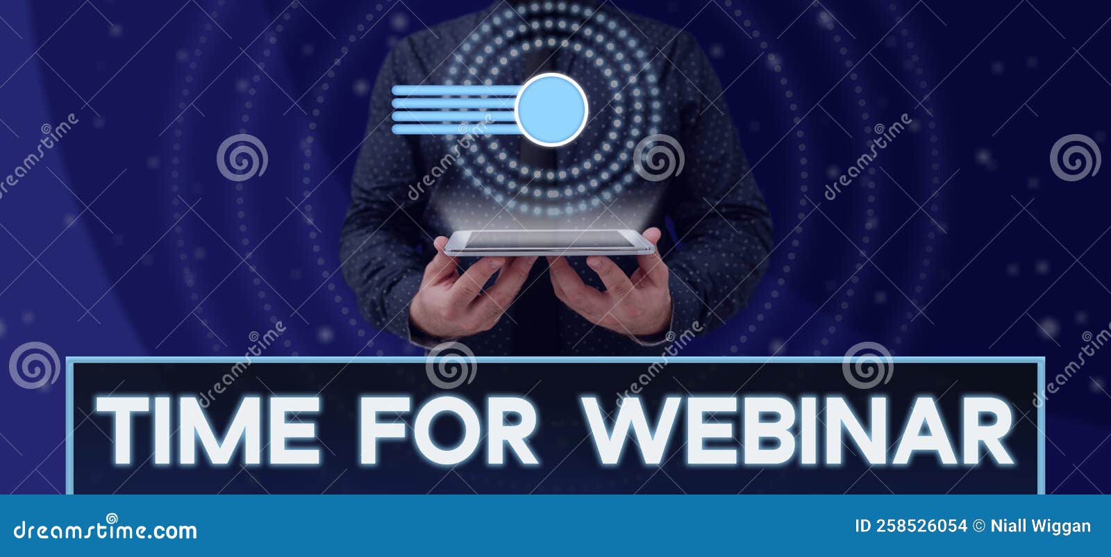 Conceptual Display Time for Webinar. Internet Concept Elearning, Web ...