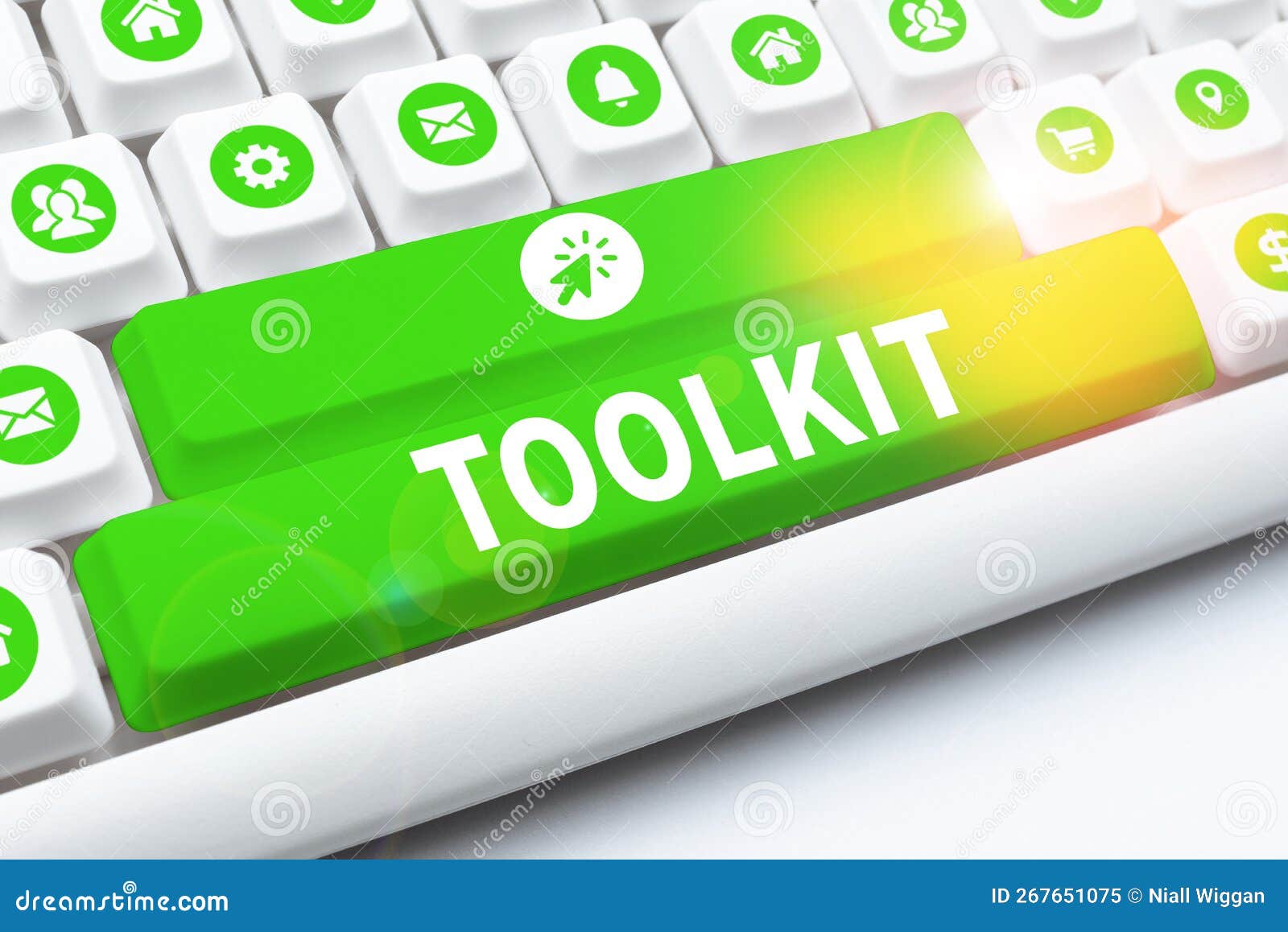 Text Sign Showing Toolkit. Business Showcase Set of Tools Kept in a Bag ...