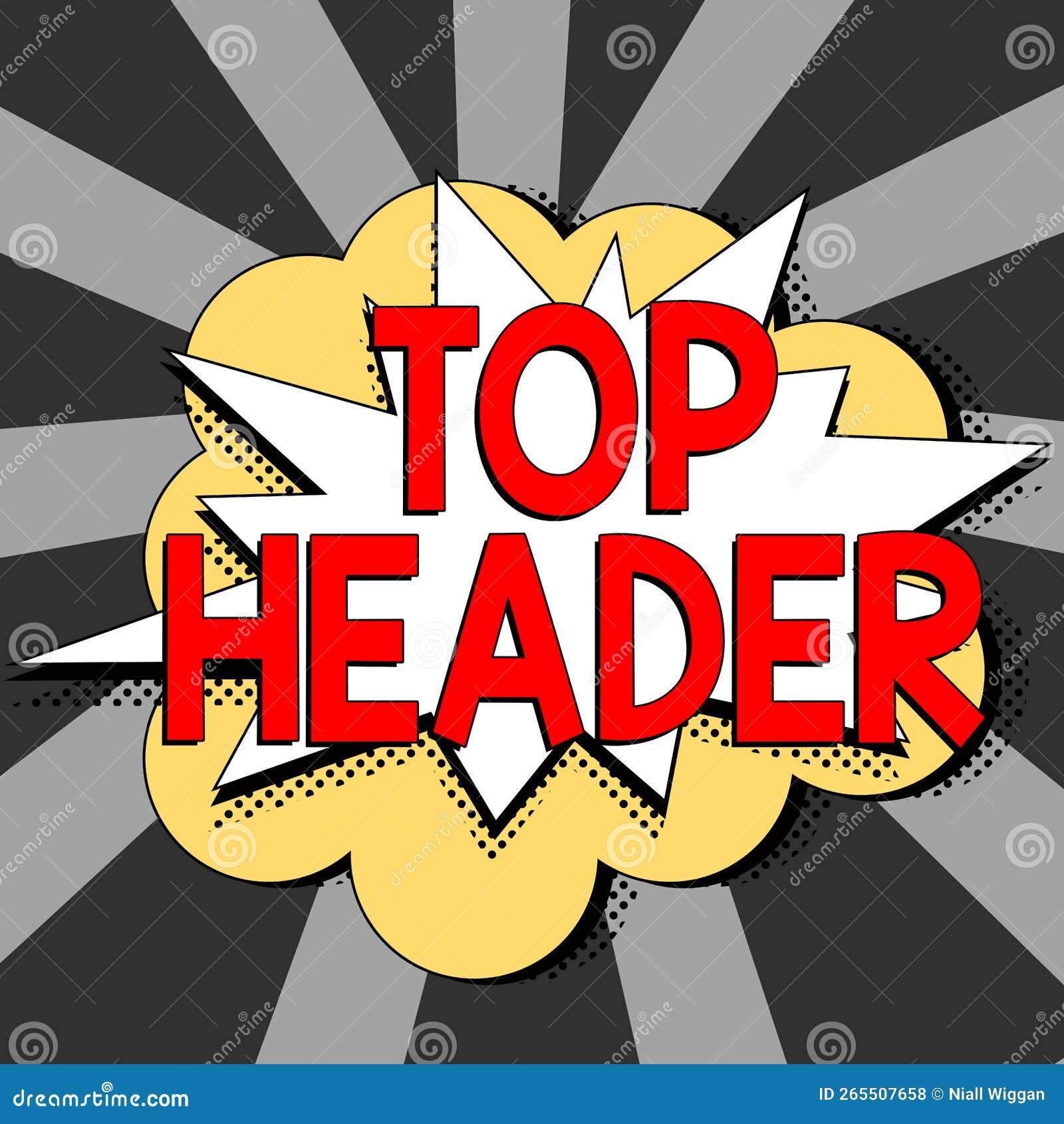 Conceptual Caption Top Header. Business Overview Text at the Top of a ...