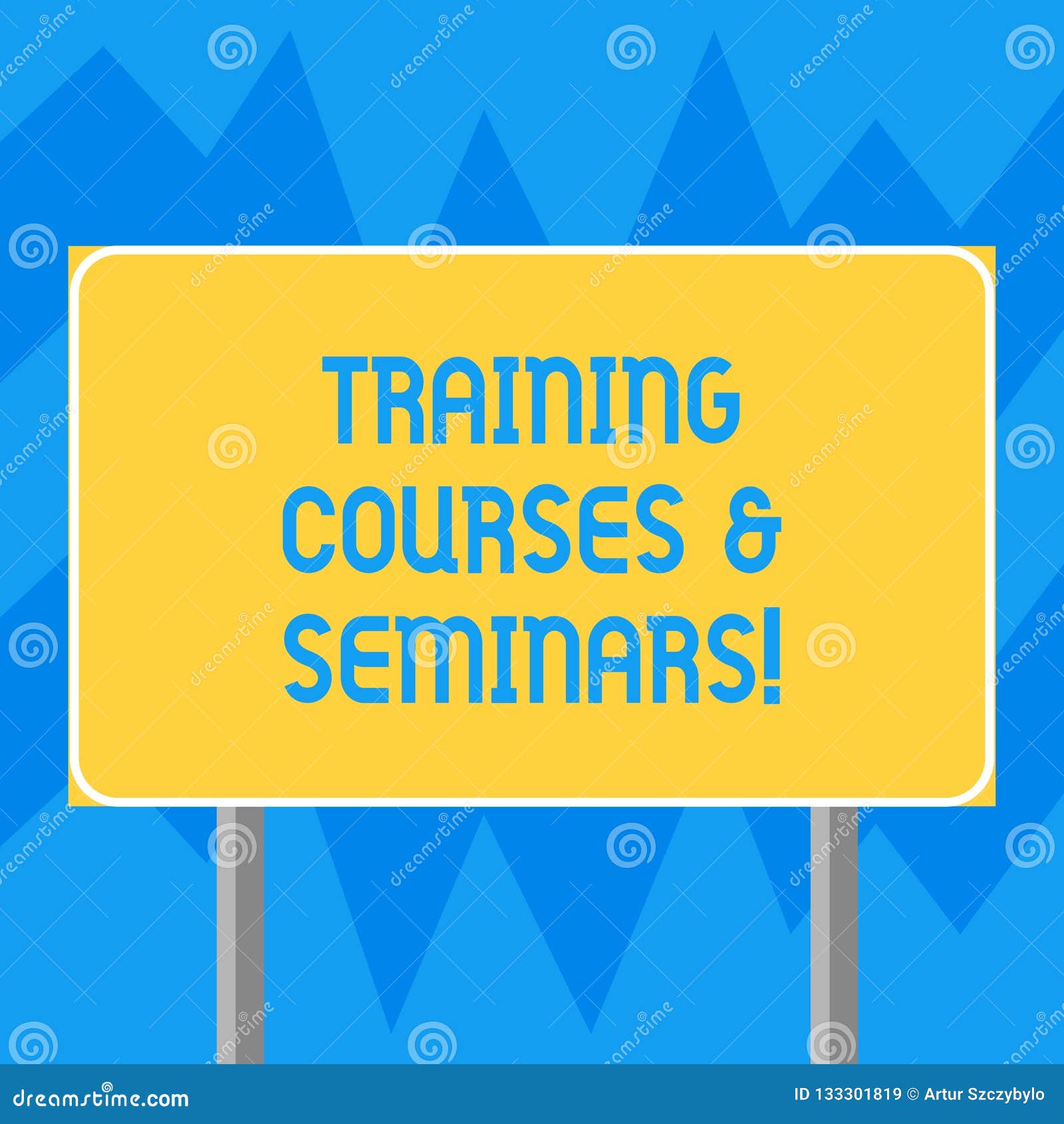 Text Sign Showing Training Courses and Seminars. Conceptual Photo ...