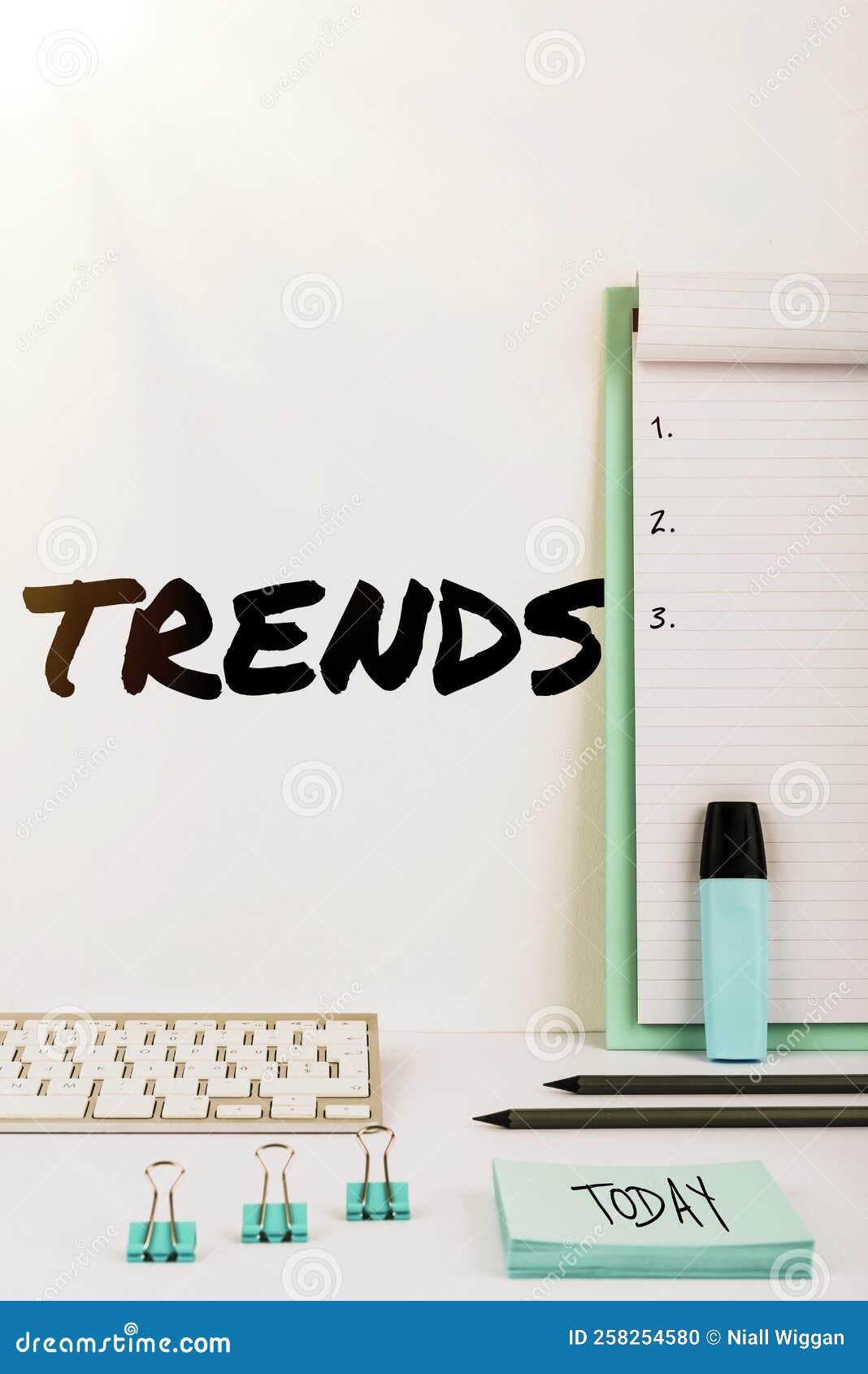 Text Sign Showing Trends. Business Approach General Tendency of Data ...
