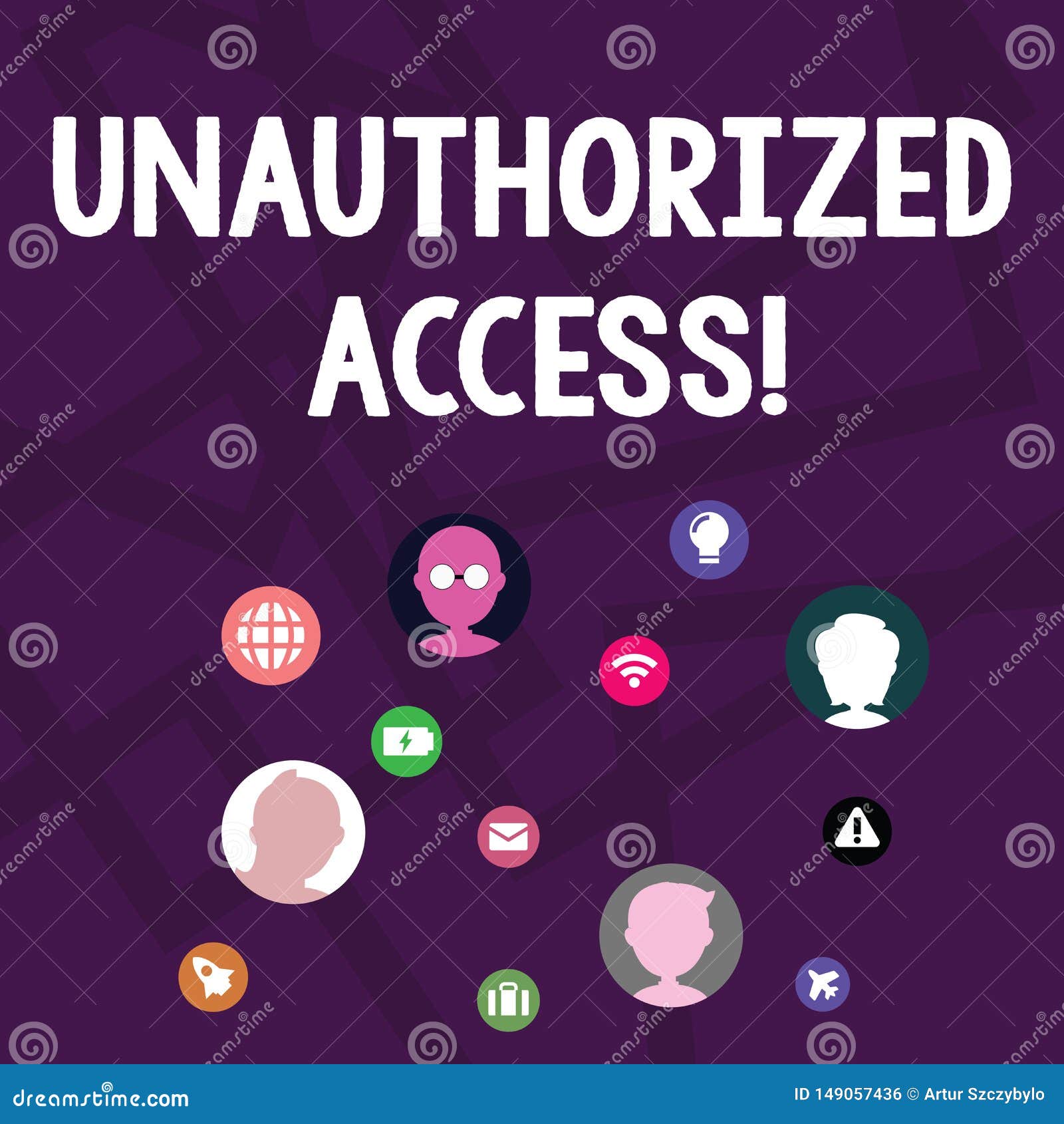 Text Sign Showing Unauthorized Access. Conceptual Photo Use of a ...