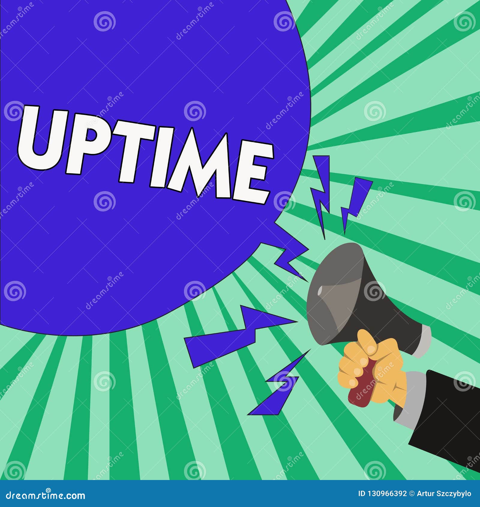 Text Sign Showing Uptime. Conceptual Photo Time during Which Machine ...