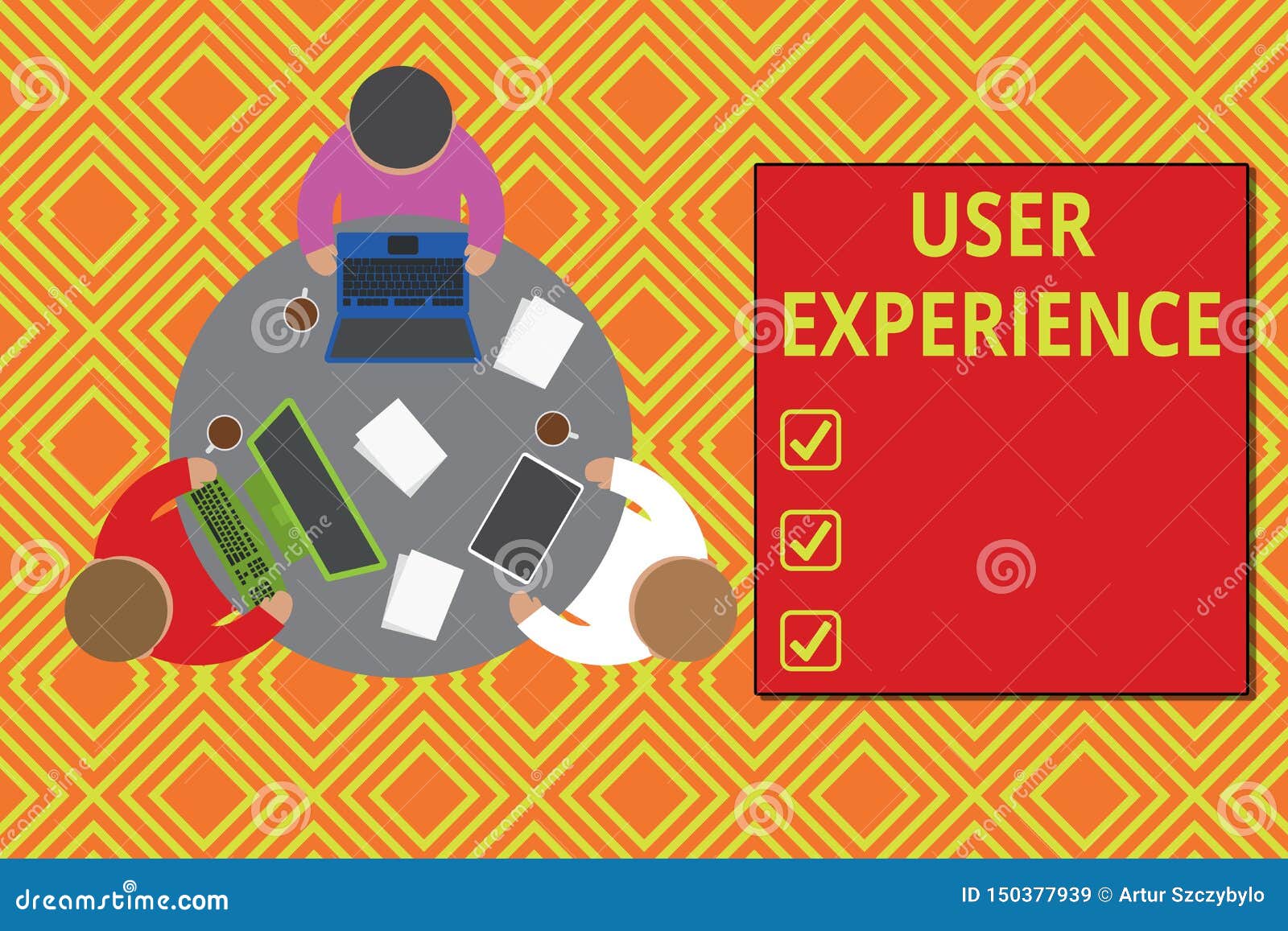 Text Sign Showing User Experience. Conceptual Photo Using Website ...