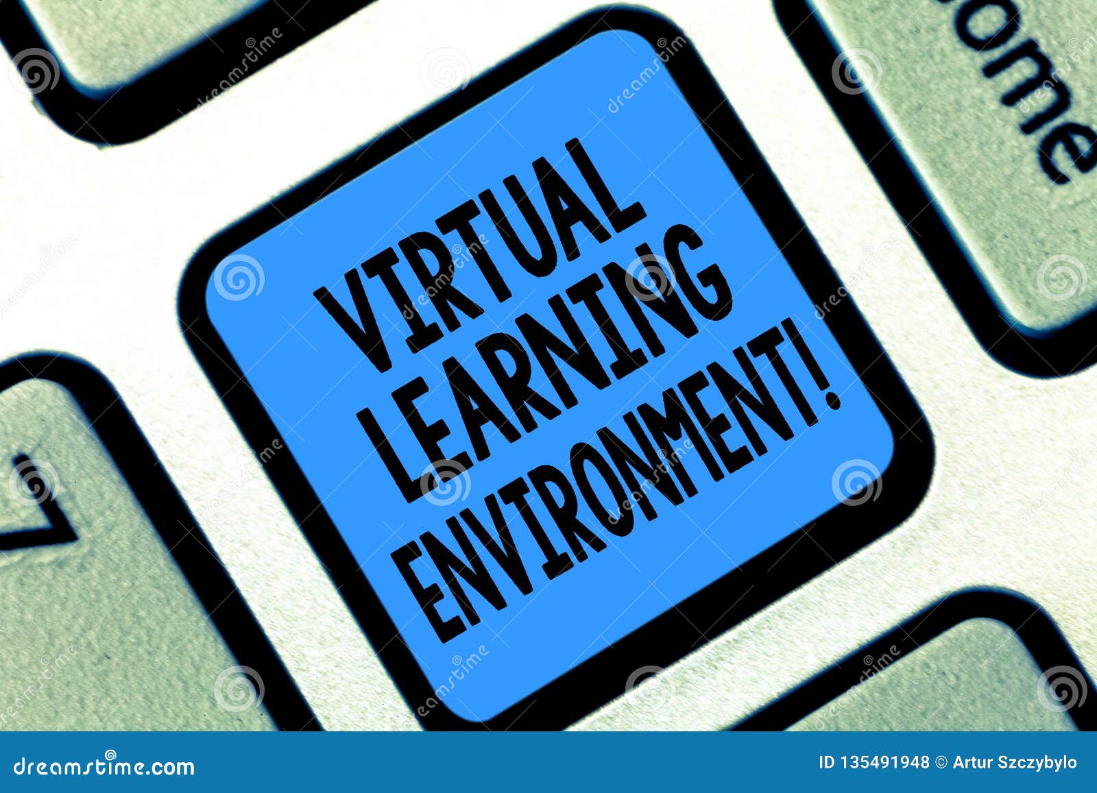 Text Sign Showing Virtual Learning Environment. Conceptual Photo ...