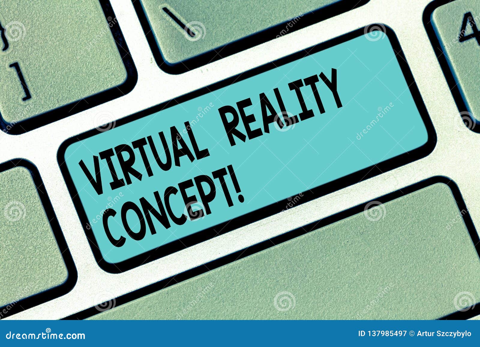 Text Sign Showing Virtual Reality Concept. Conceptual Photo Artificial ...