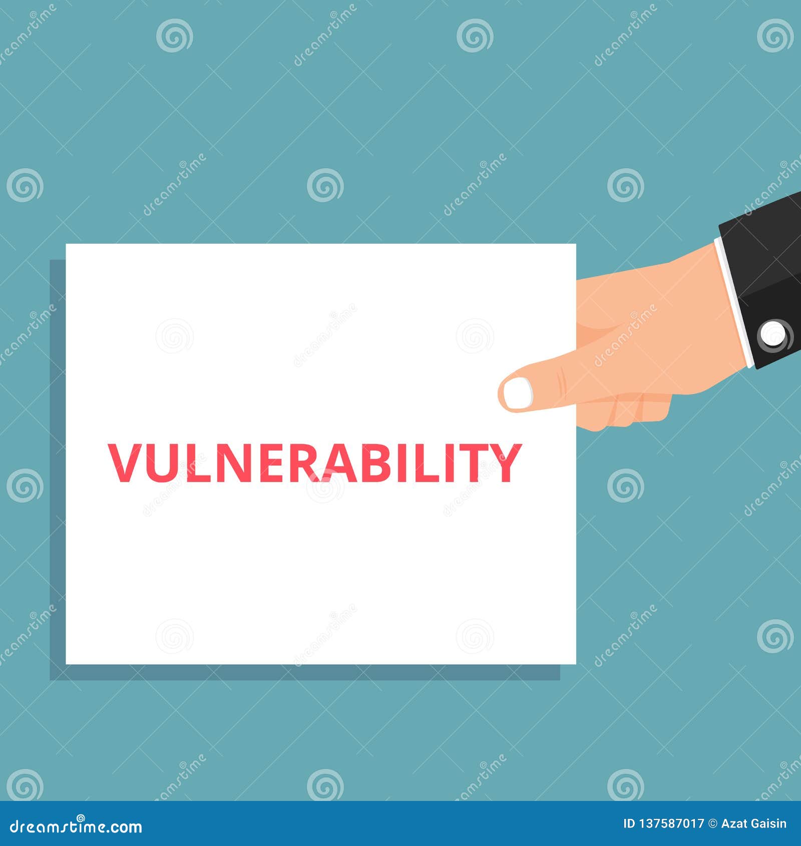 Text Sign Showing Vulnerability Stock Illustration - Illustration of ...