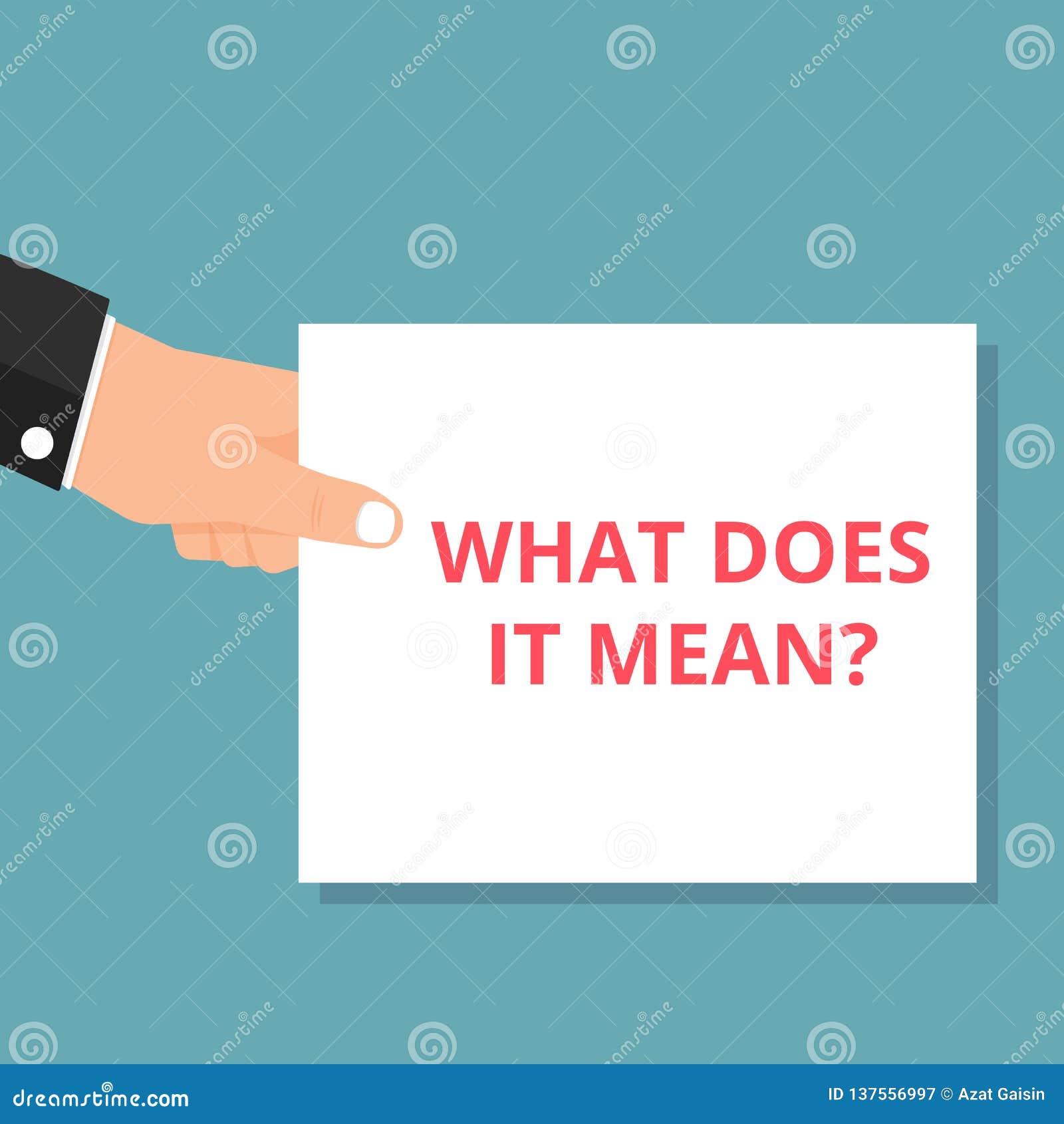 Text Sign Showing What Does it Mean Question Stock Illustration ... Text Sign Showing What Does it Mean Question Stock Illustration ...