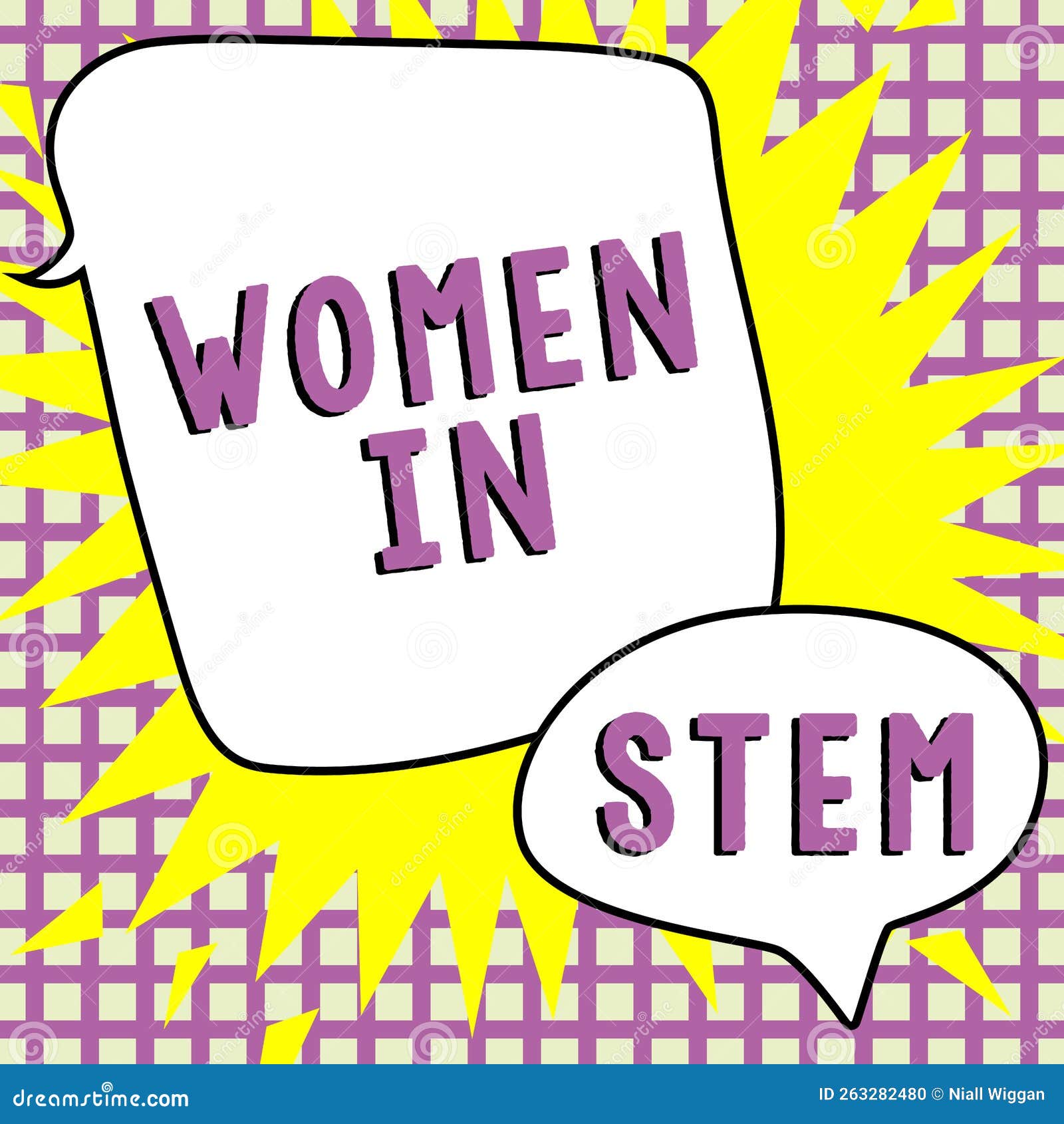 Text Sign Showing Women in Stem. Word for Science Technology ...