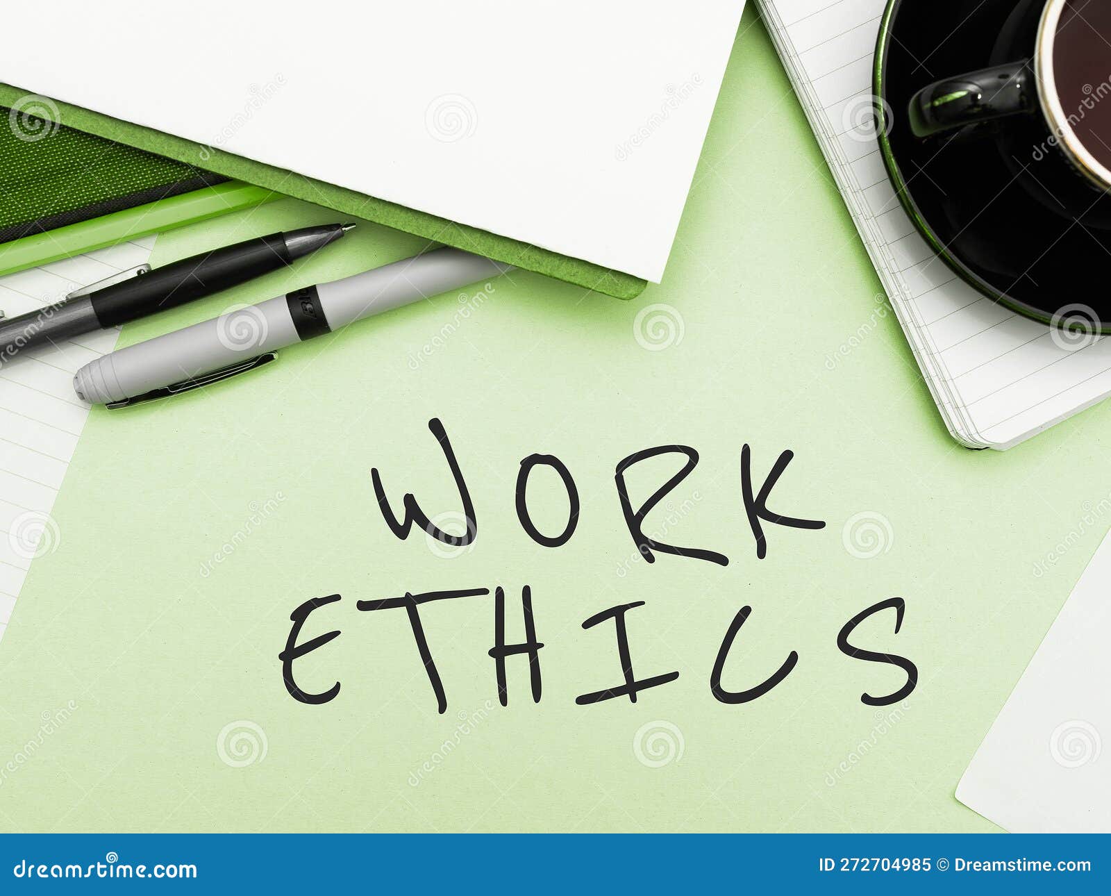 Text Sign Showing Work Ethics. Business Showcase a Set of Values ... Text Sign Showing Work Ethics. Business Showcase a Set of Values ...