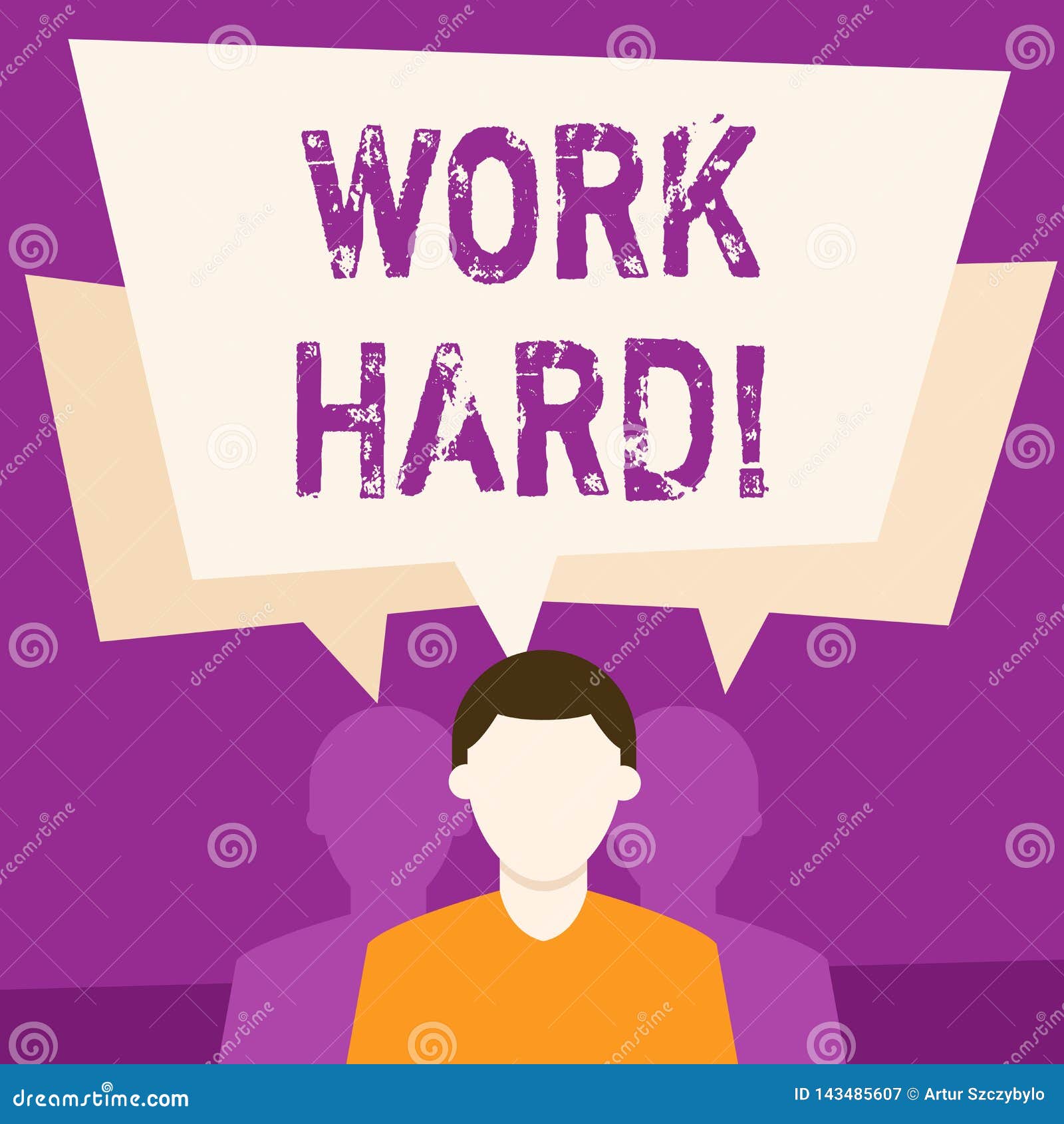 Text Sign Showing Work Hard. Conceptual Photo Someone that Puts Effort ...