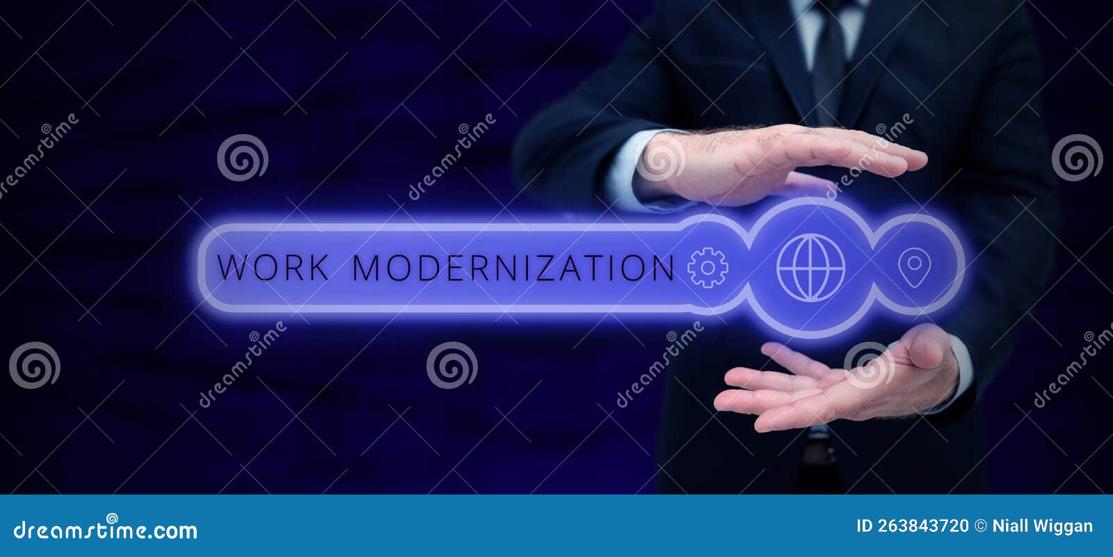 Text Sign Showing Work Modernization. Conceptual Photo Changing Product ...