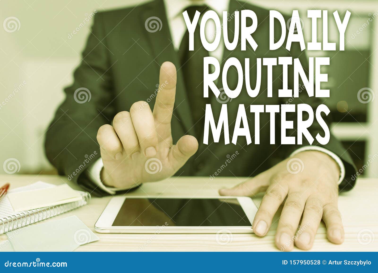 Text Sign Showing Your daily Routine Matters. Conceptual Photo Practice ...