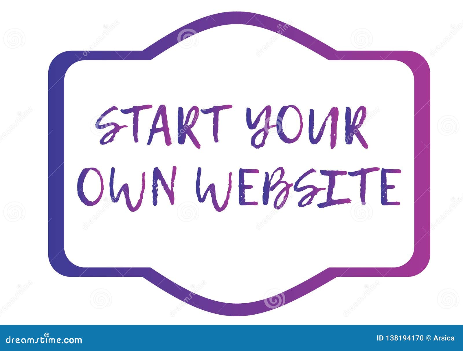 Text Sign Start Your Own Website. Business Concept Stock Vector ... Text Sign Start Your Own Website. Business Concept Stock Vector ...