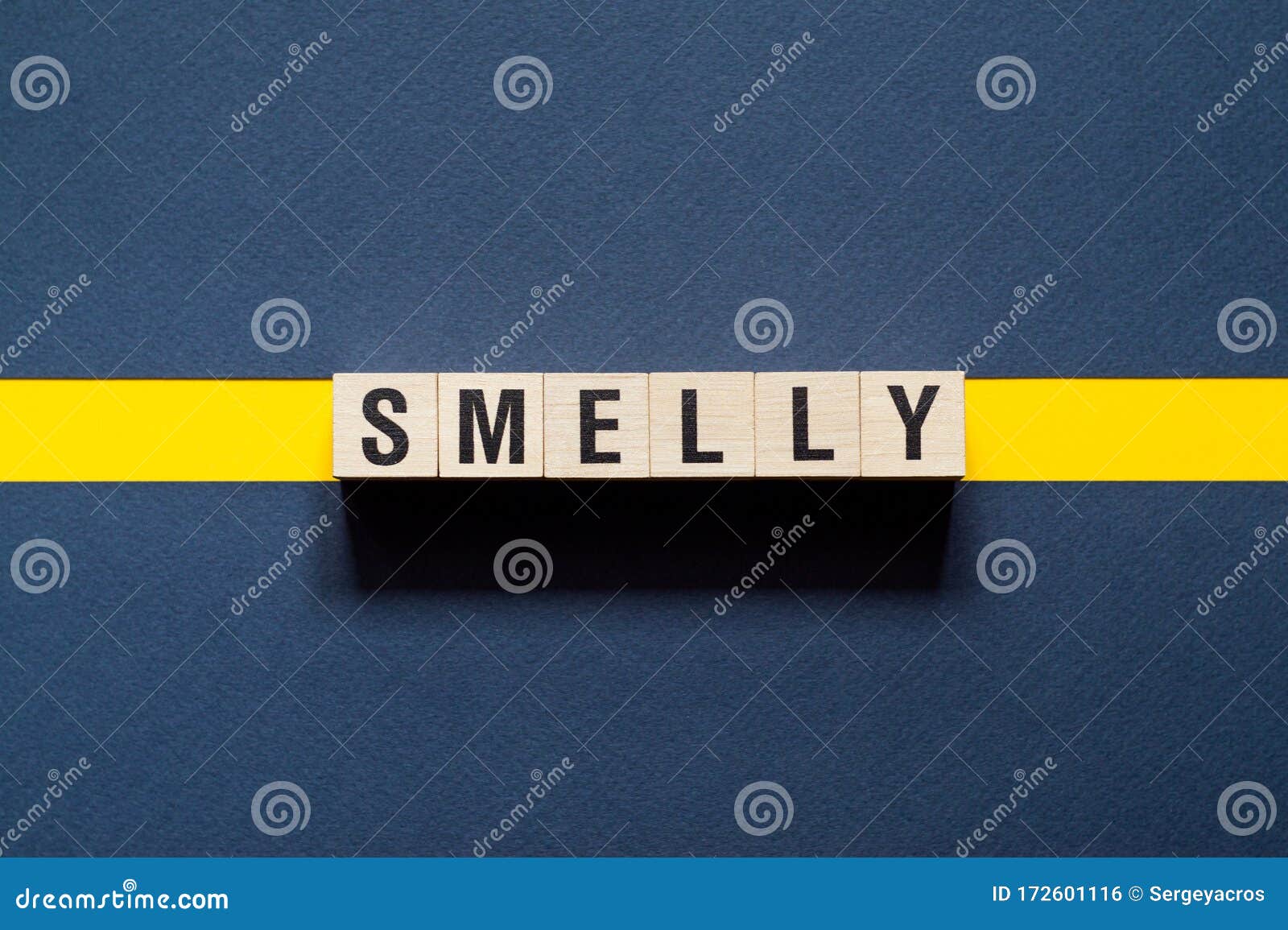 Text Smelly Concept on Cubes Stock Photo - Image of message, poop ...