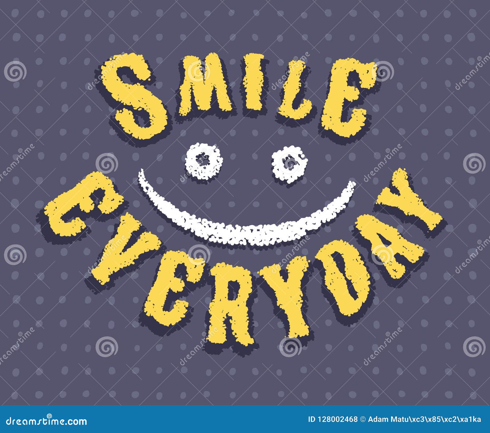 Text of smile everyday stock vector. Illustration of white - 128002468