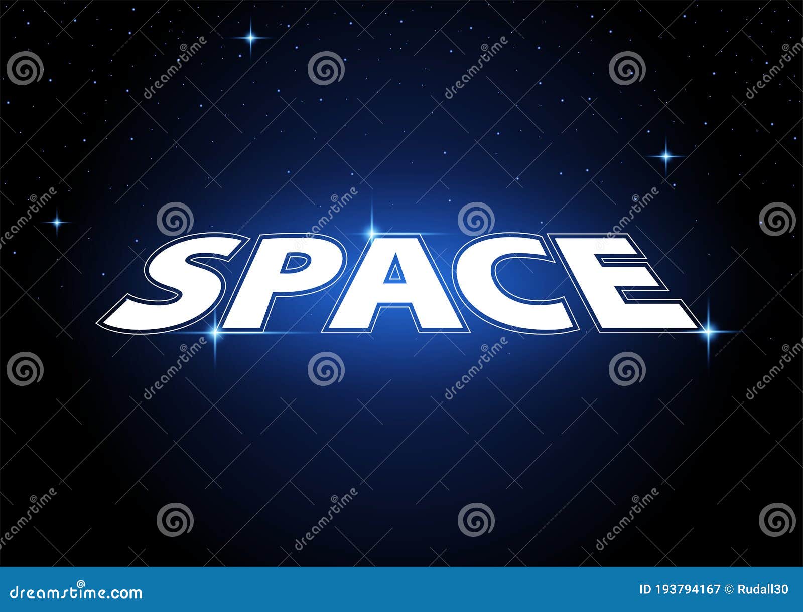 Text Space on Starry Sky Background Stock Vector - Illustration of ...