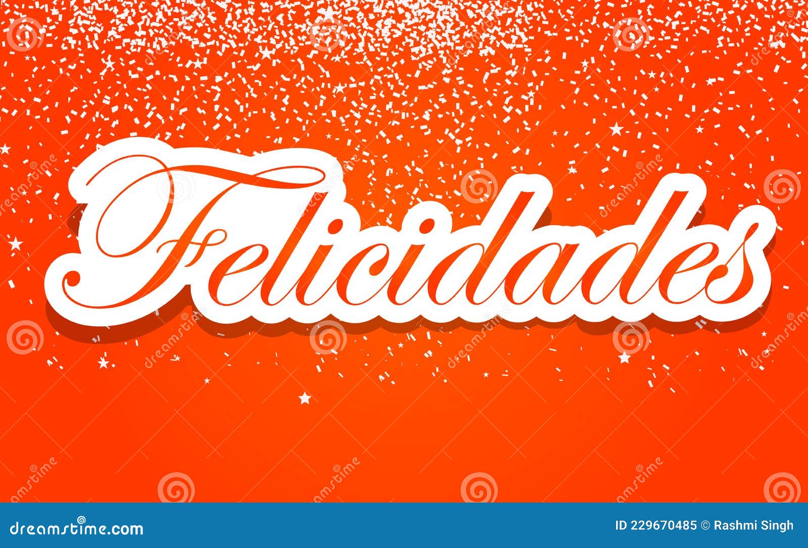 Felicidades - Congratulations In Spanish Vector Illustration ...