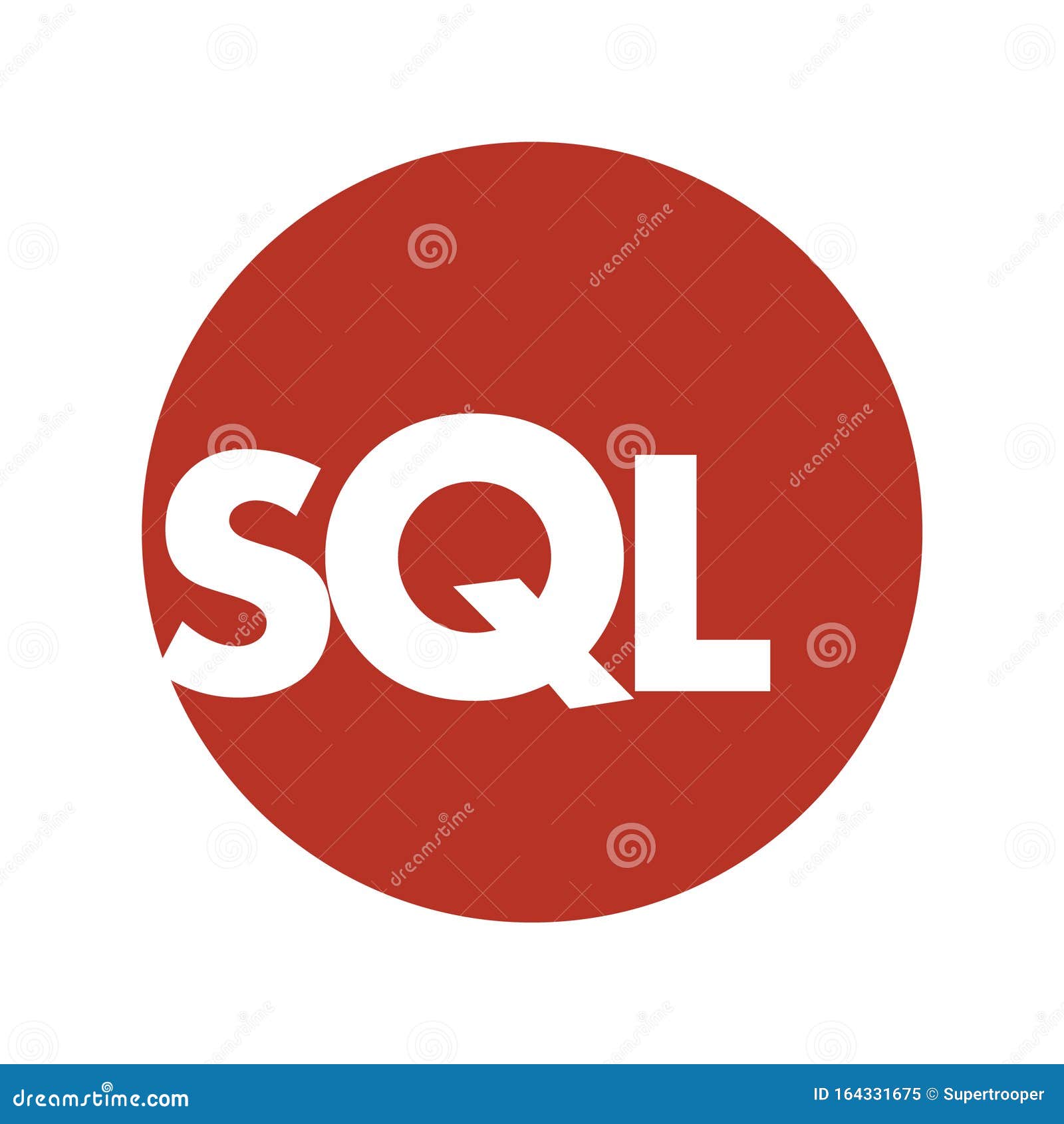Text SQL Structured Query Language Sigh Stroke Symbol Stock ...