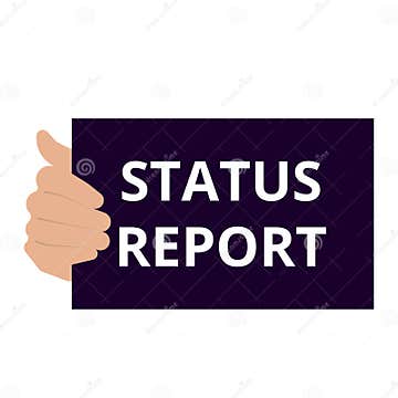 Text Status Report stock vector. Illustration of benchmarking - 137592247