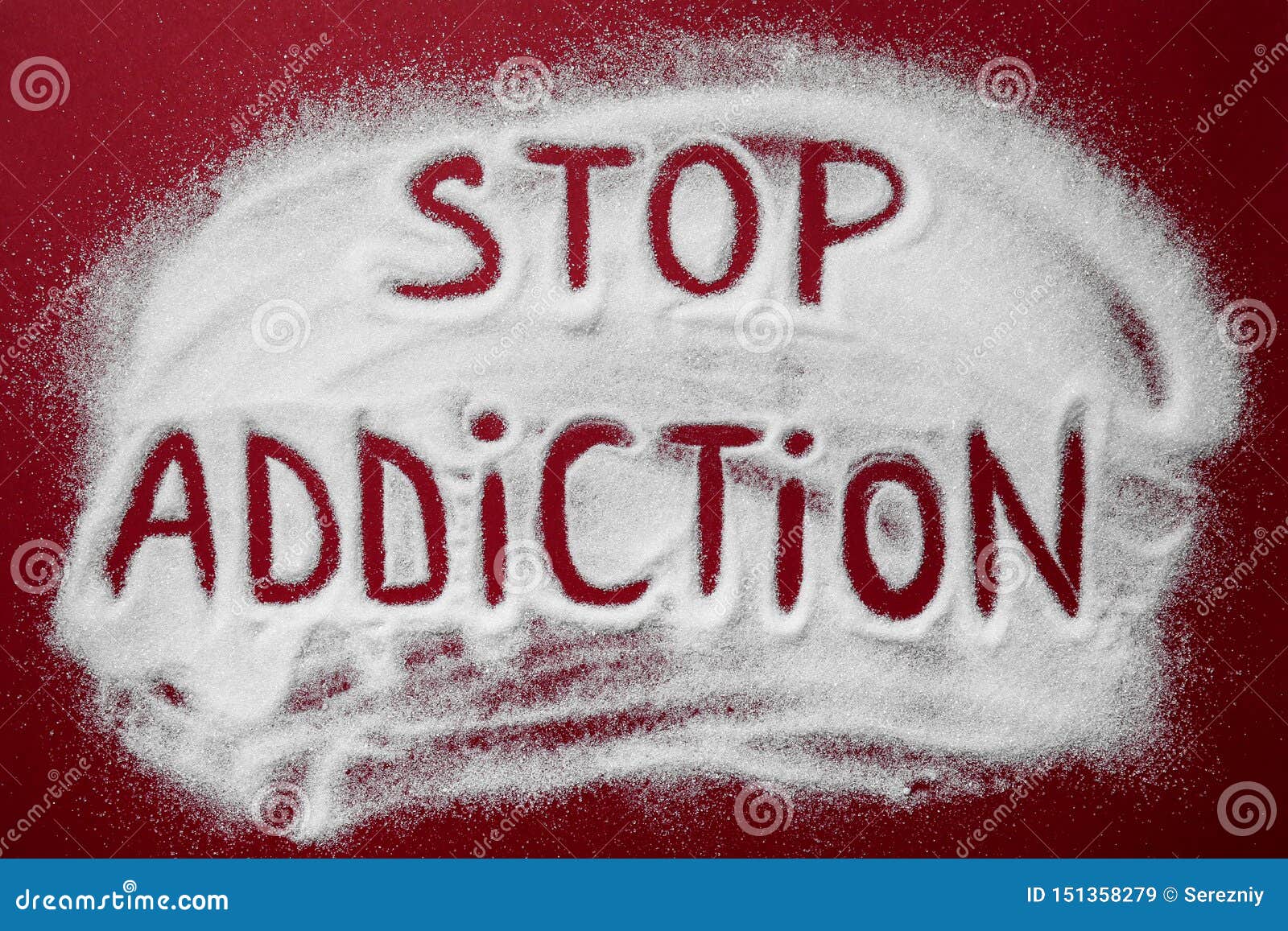 Text STOP ADDICTION On Color Background Royalty-Free Stock Photography ...