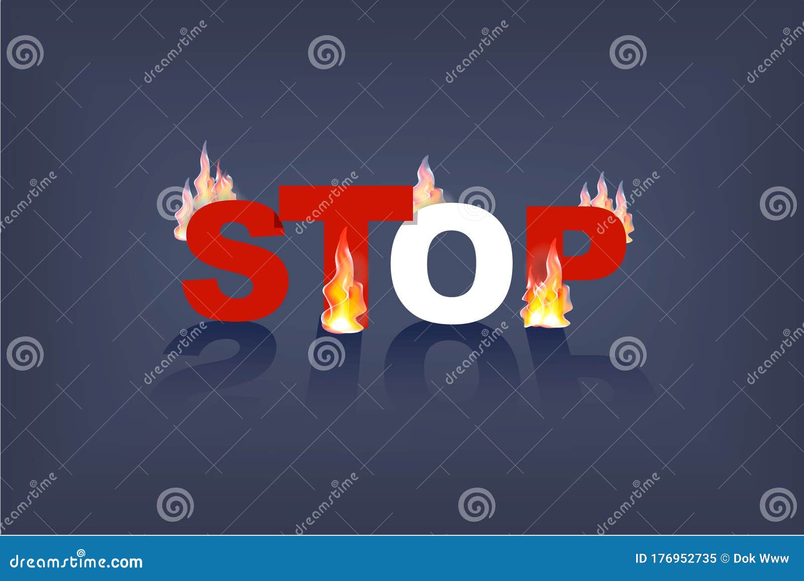 Stop Burning Forests On Globe, Flat Concept Design Vector Illustration ...