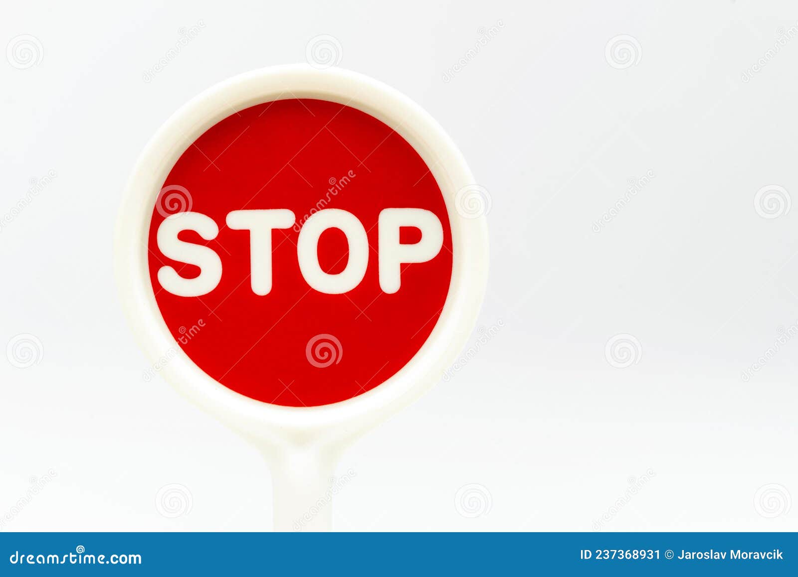 Text STOP on Red Traffic Sign on White Background Stock Image - Image ...