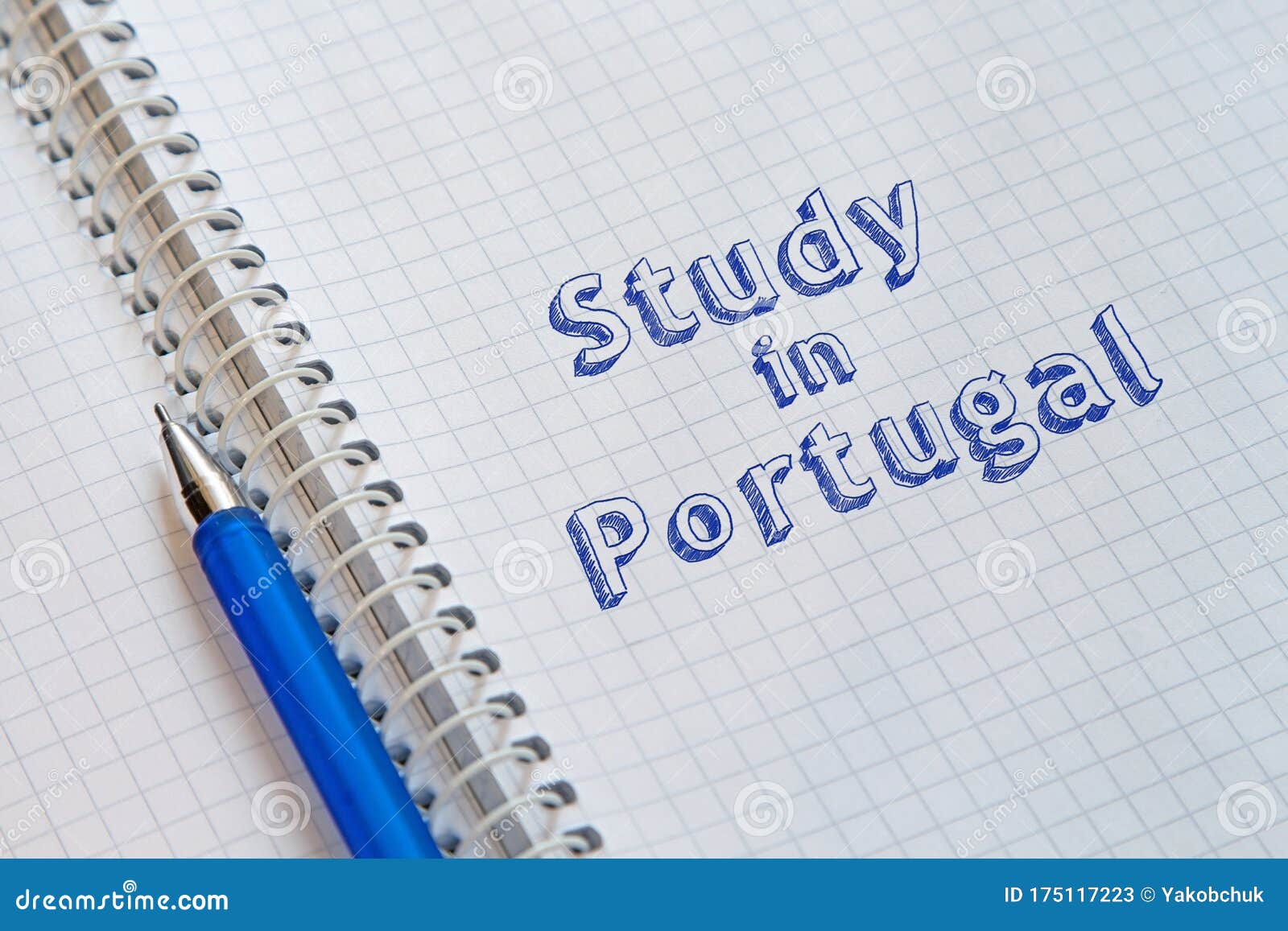 Study in Portugal stock image. Image of draw, college - 175117223