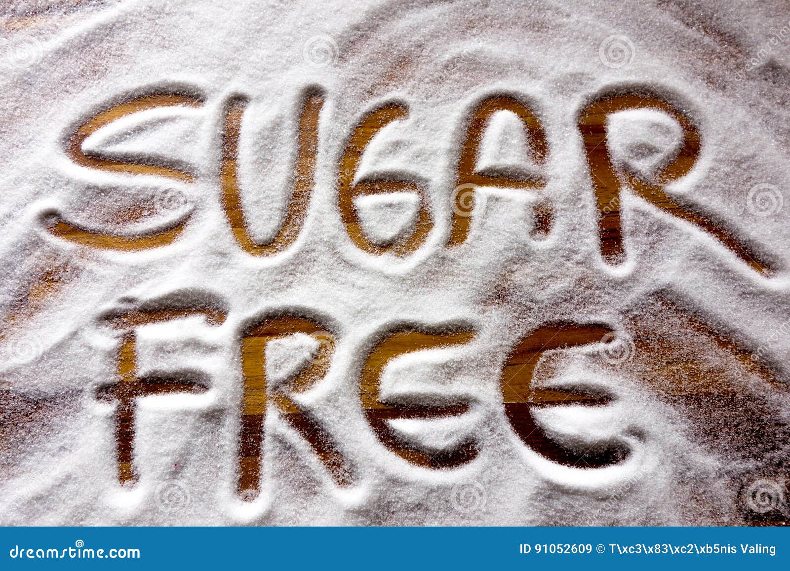 Text with sugar free stock image. Image of crystals, eating - 91052609