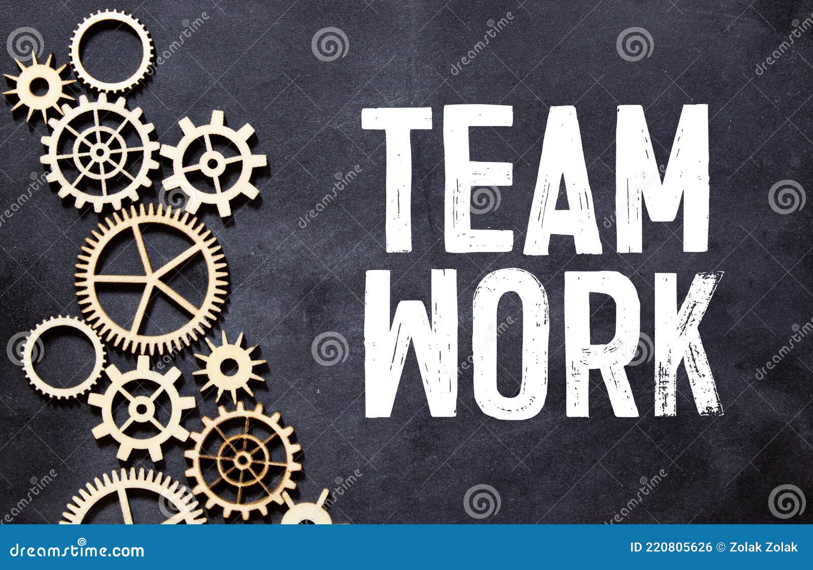 Text TEAM WORK on Black Paper, Business Concept Stock Photo - Image of ...